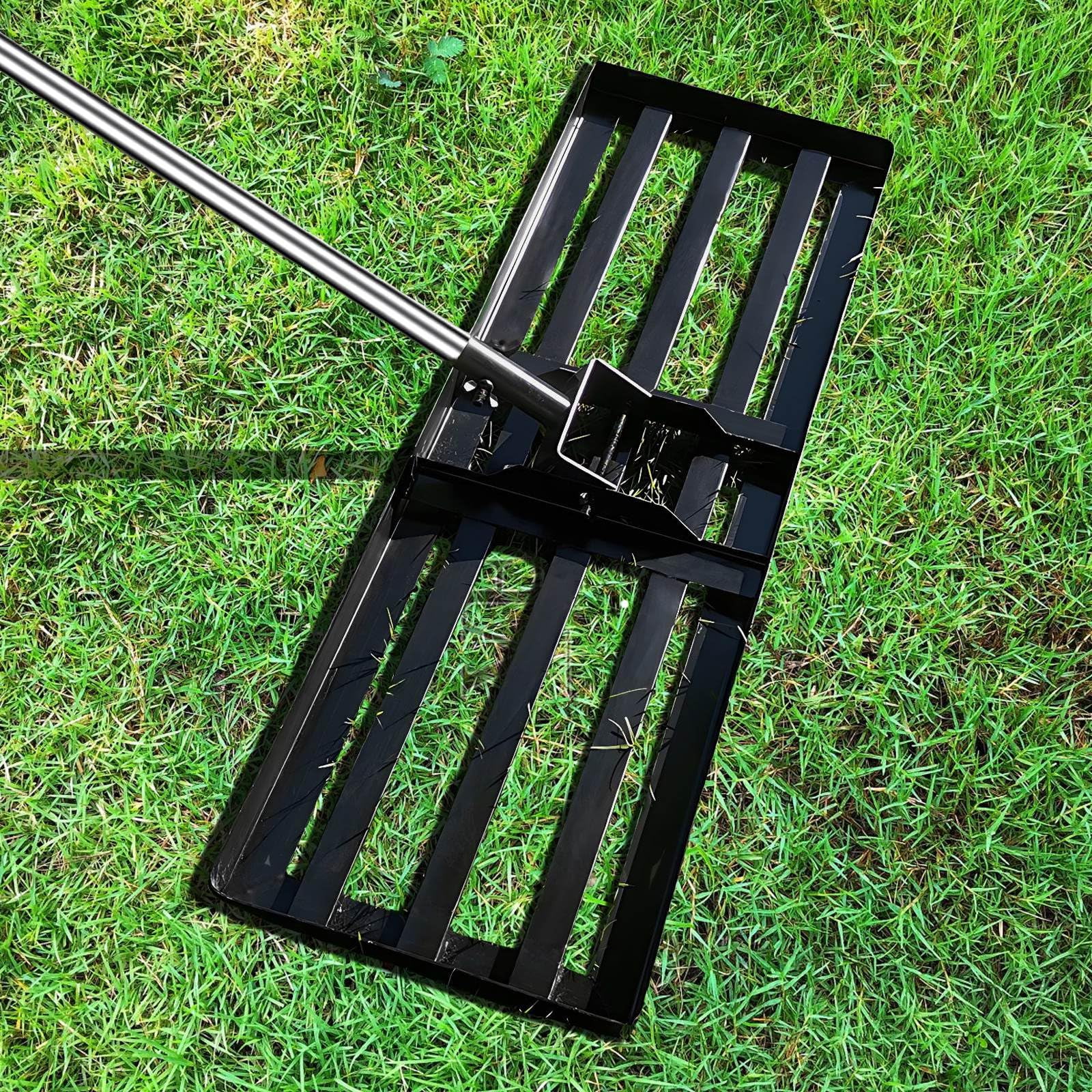 Lawn Leveling Rake 35x10 inch, Lawn Leveler Tool, Stainless Steel Yard ...
