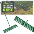 Lawn Leveling Rake - 36 Inch Steel Handle Lawn Leveler Yard Leveling ...
