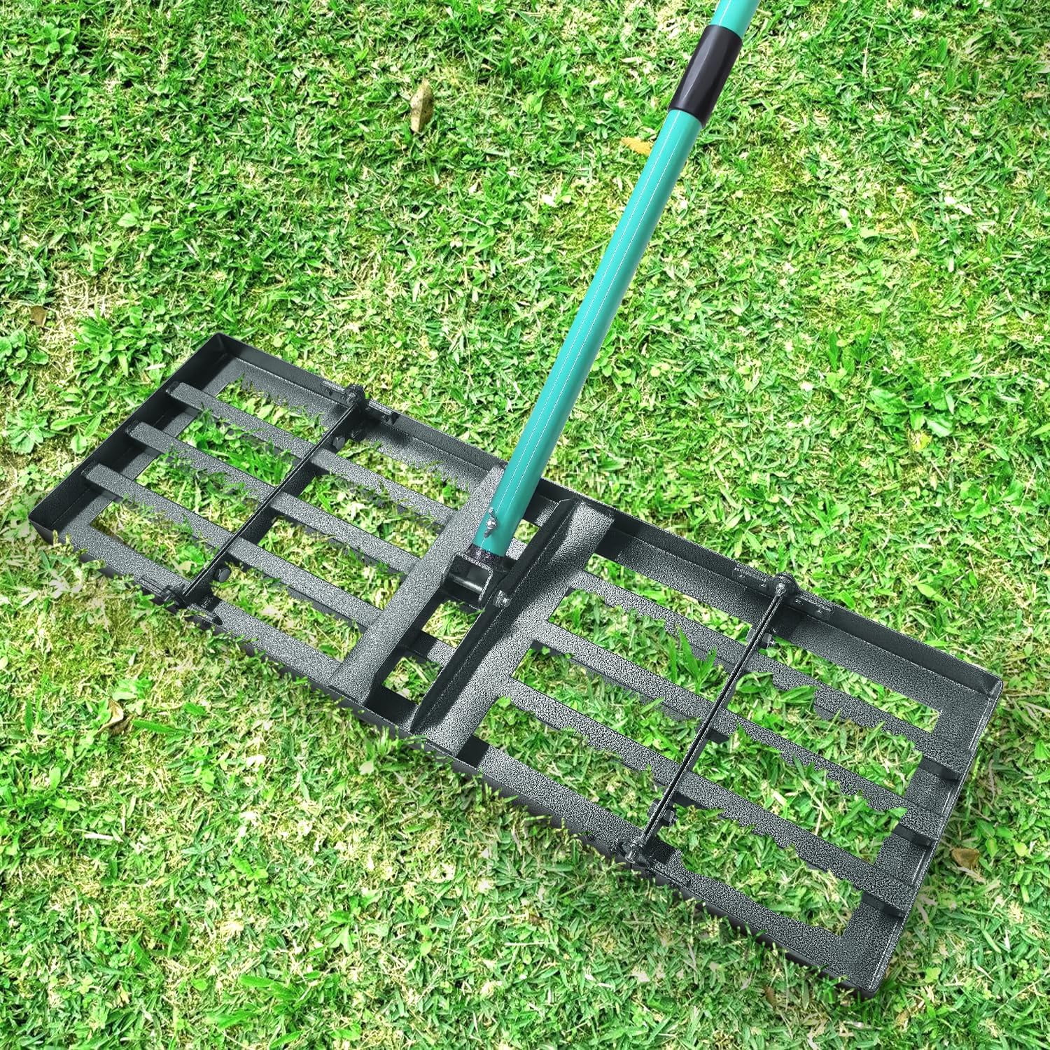 Lawn Leveling Rake 48x10 Weighted & Collapsible Plate, Heavy Duty Yard ...