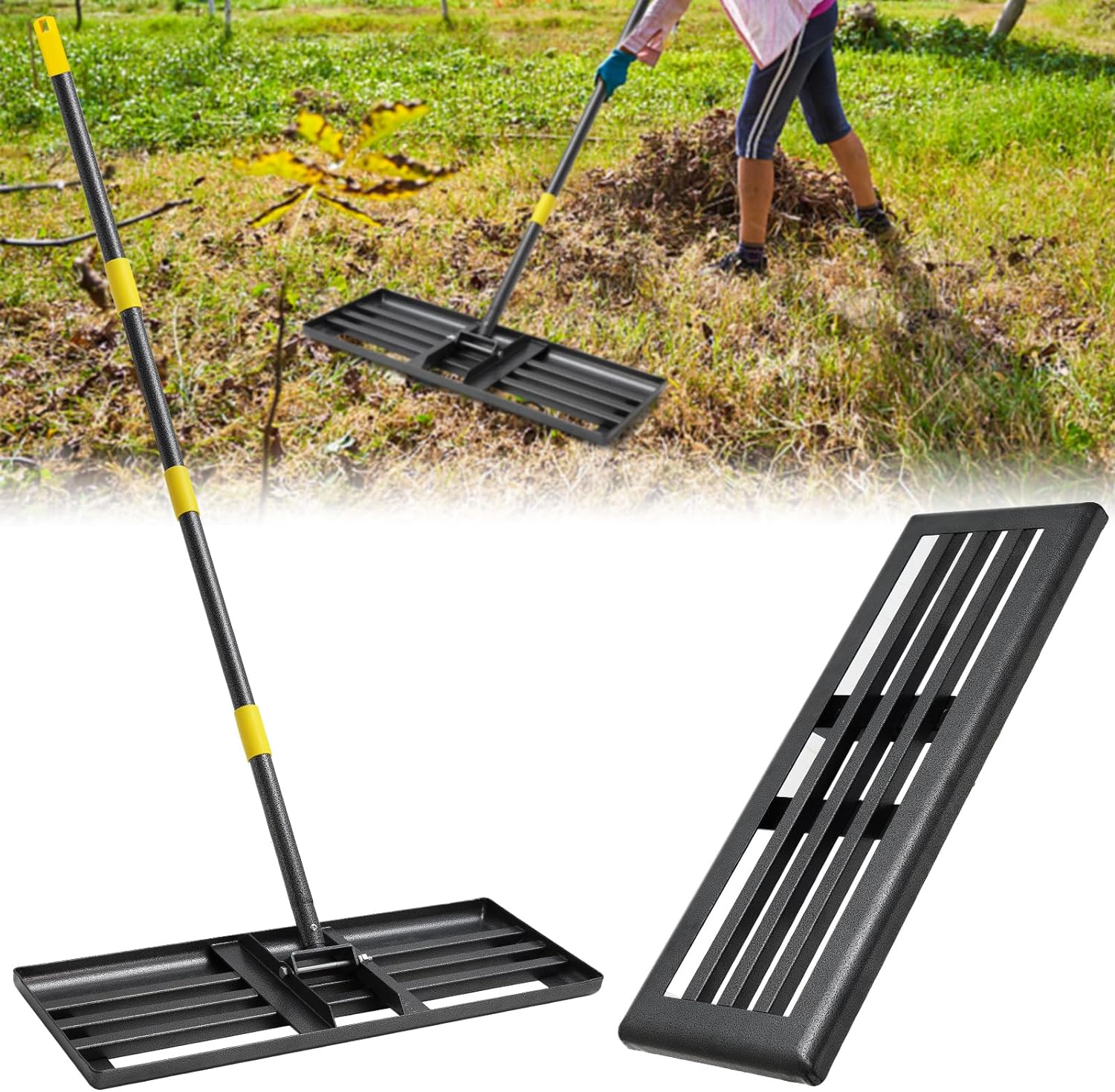 Ames 2915100 5.13 X 14.25 X 61.5 Adjustable Thatch Rake - Walmart.com