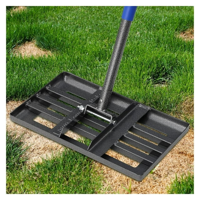 Lawn Leveling Rake, 5 FT Metal Lawn Leveler Heavy Duty, 17" x 10 ...