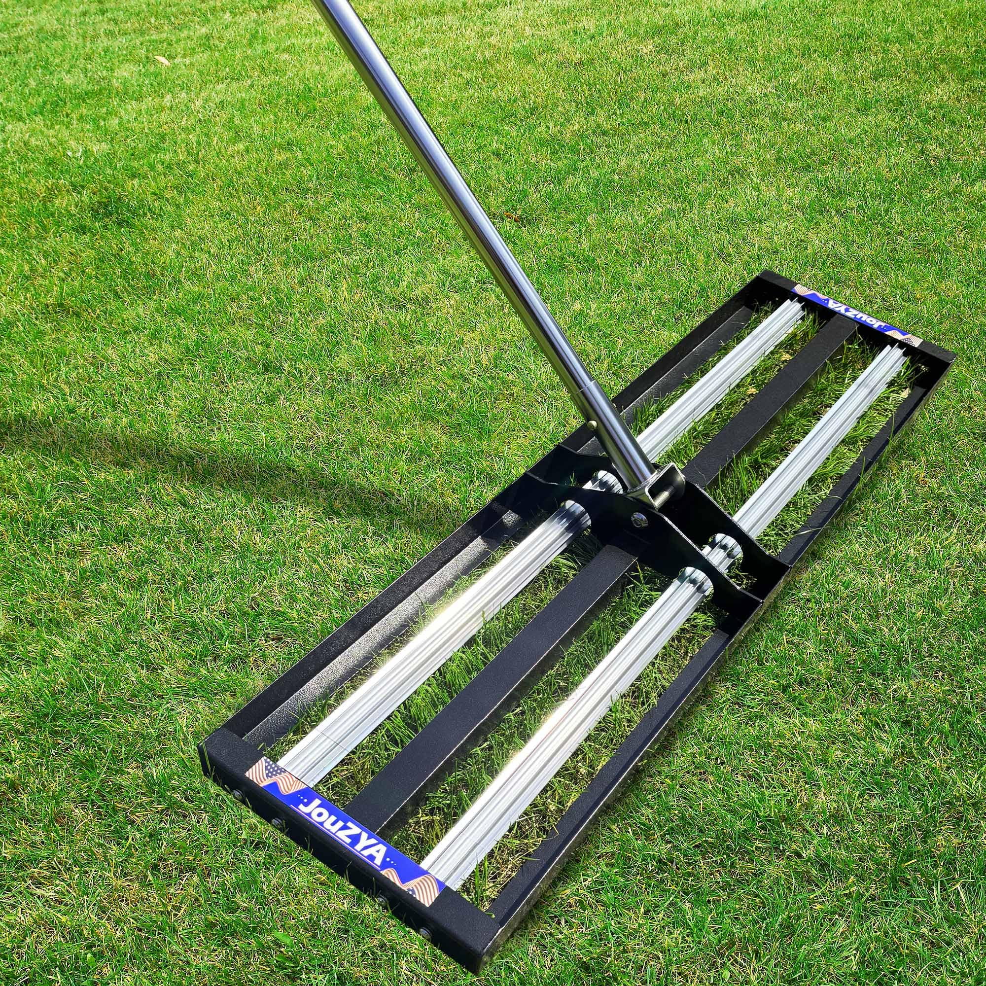 Lawn Leveling Rake with Aluminum Roller & Stainless Steel 30"x10 ...