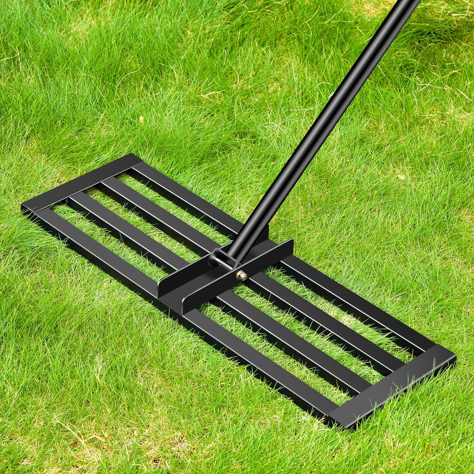 Lawn Leveling Rake Heavy Duty - 30"x10" Steel Base 78" Handle ...