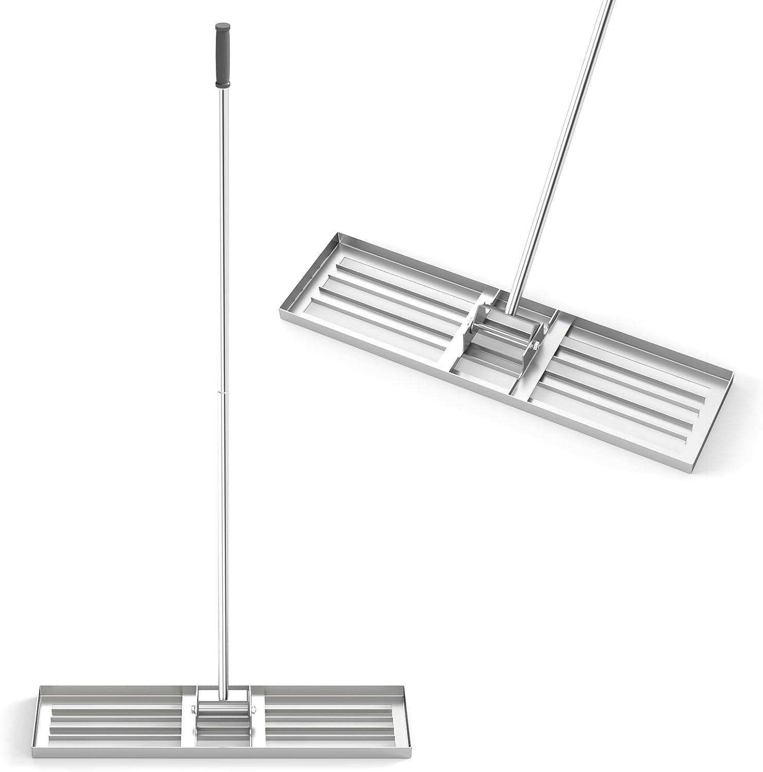 Lawn Leveling Rake, Heavy Duty Landscape Rake with Handle, Non-Slip ...
