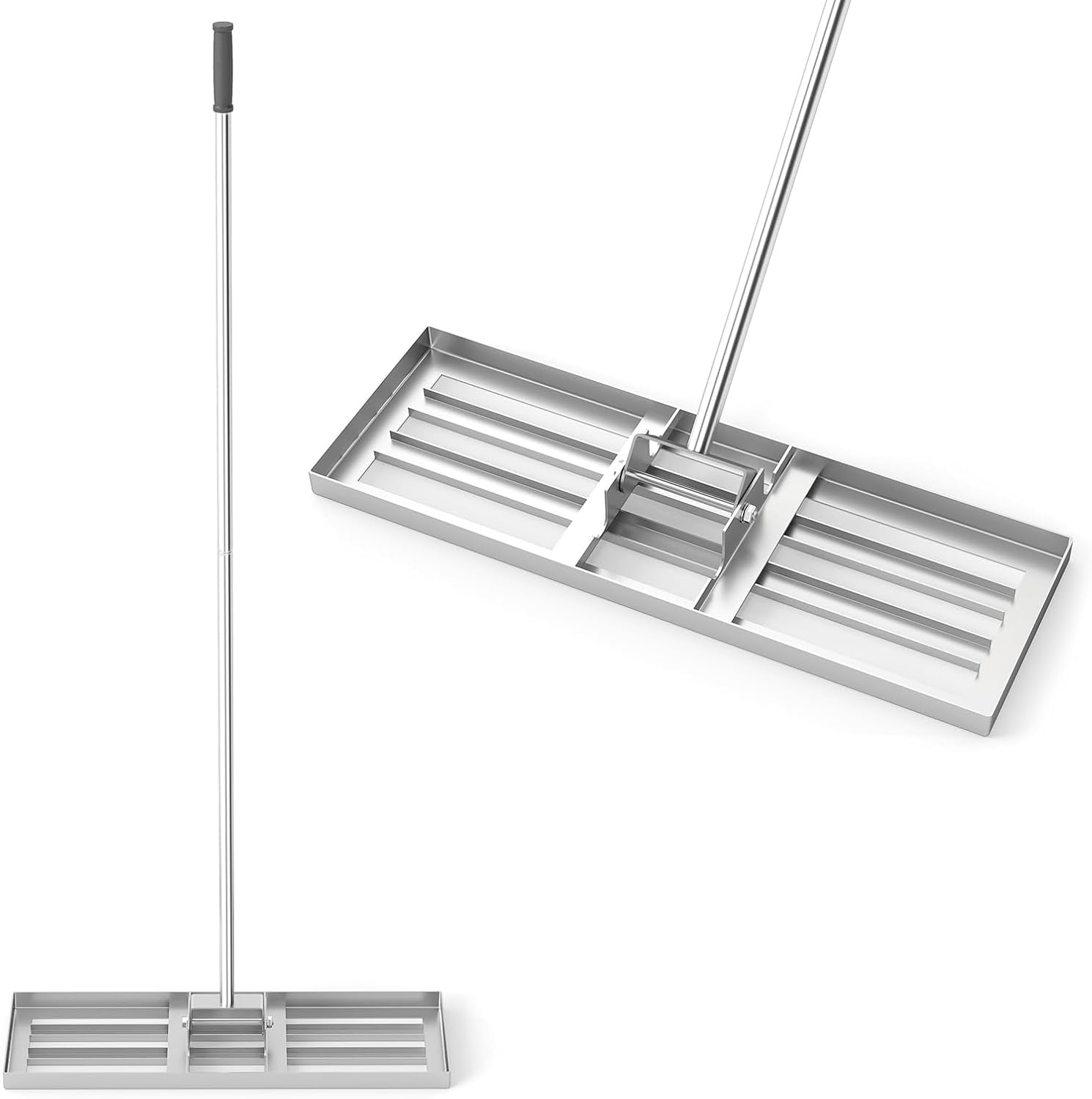 Lawn Leveling Rake, Heavy Duty Landscape Rake with Handle, Non-Slip ...