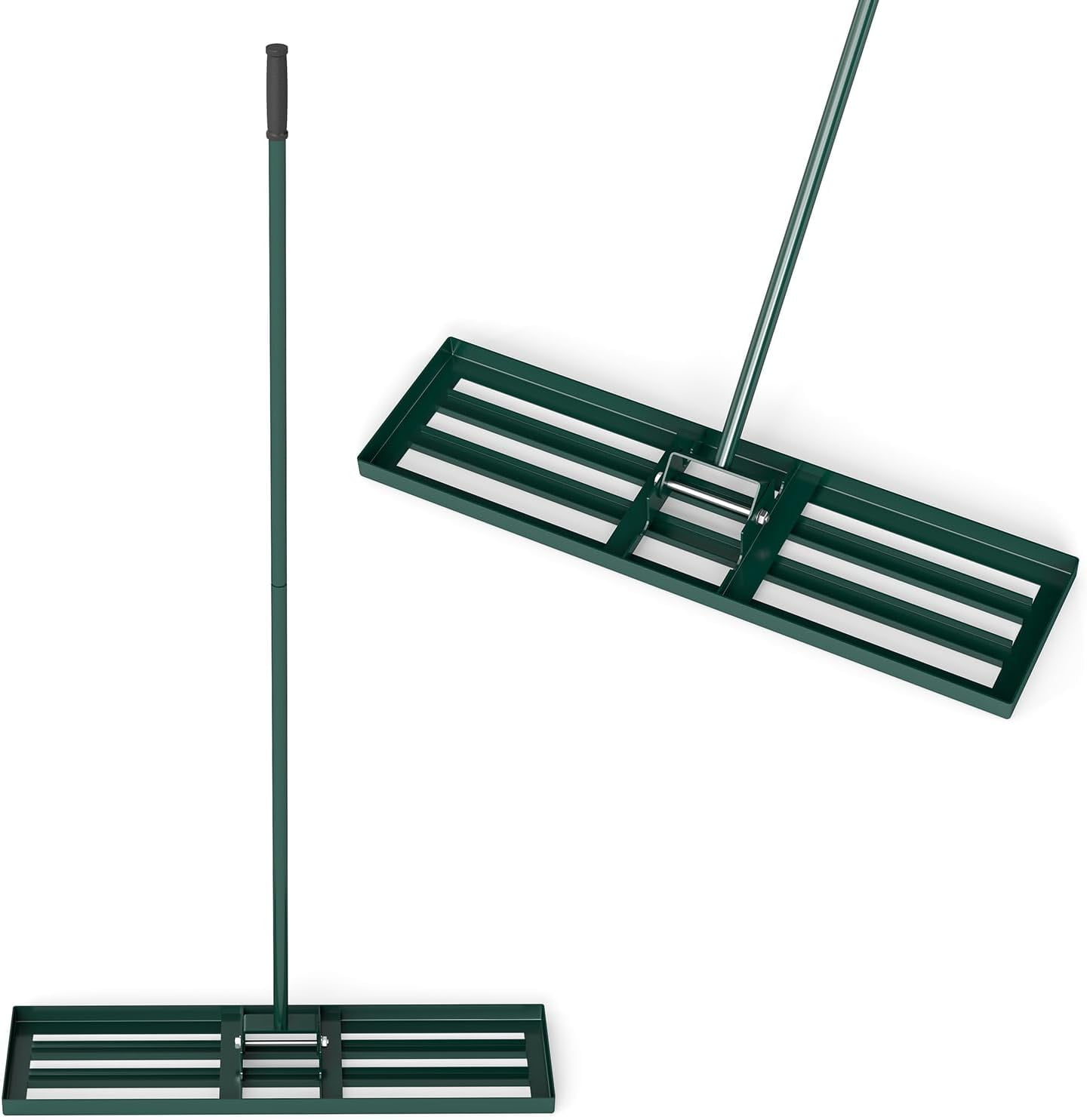 Lawn Leveling Rake, Heavy Duty Landscape Rake with Handle, Non-Slip ...