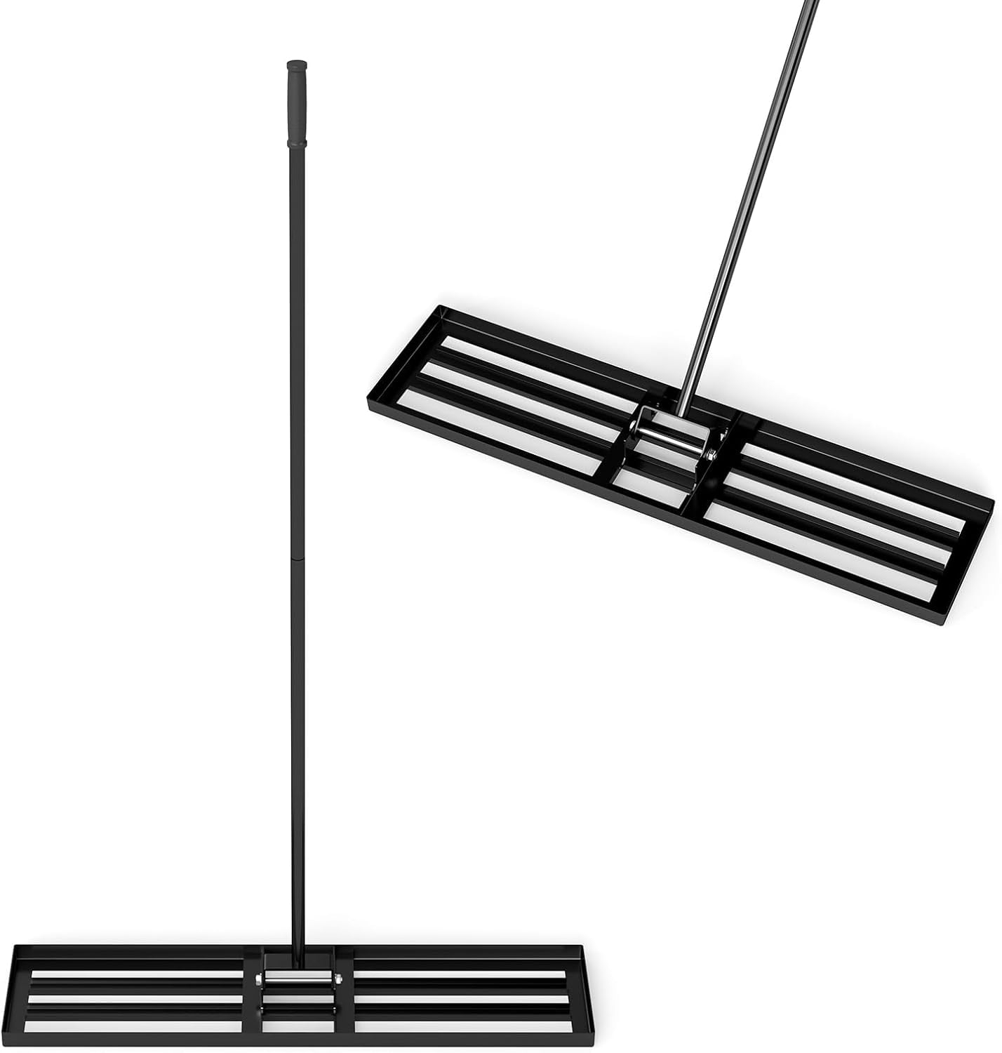Lawn Leveling Rake, Heavy Duty Landscape Rake with Handle, Non-Slip ...