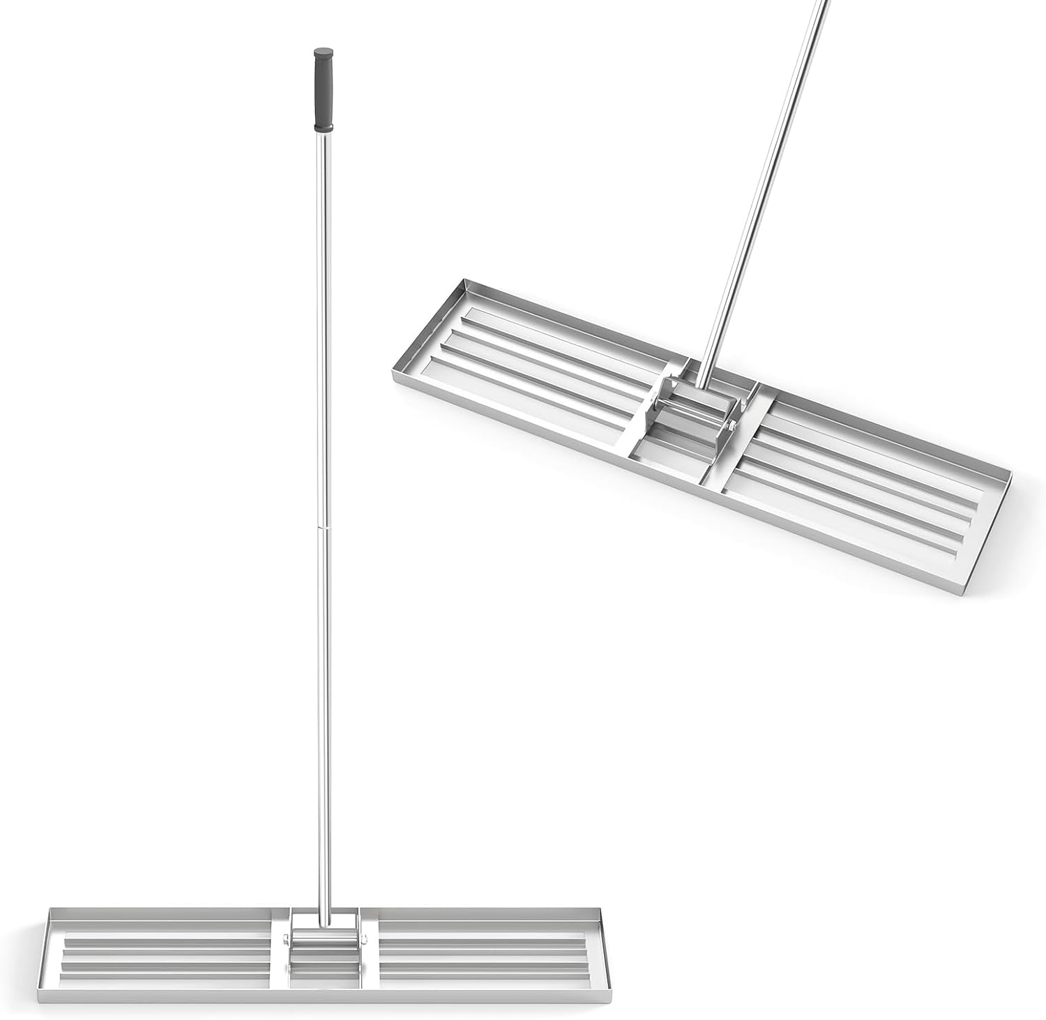 Lawn Leveling Rake, Heavy Duty Landscape Rake with Handle, Non-Slip ...