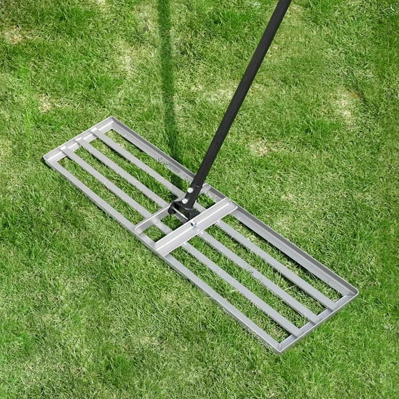 Lawn Leveling Rake - Heavy Duty Level Rake - 36-Inch Wide 69 Inch ...