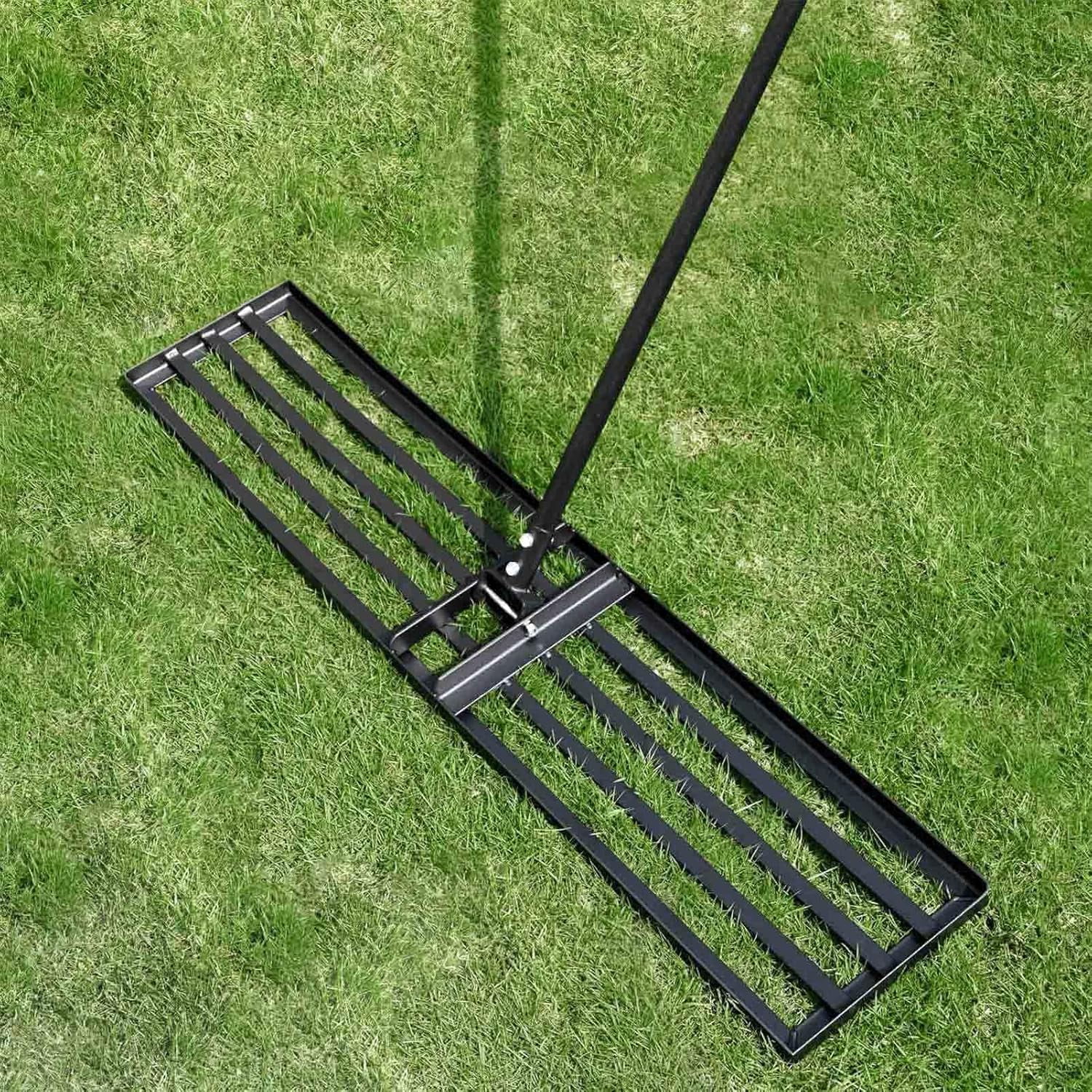 Lawn Leveling Rake - Heavy Duty Level Rake - 45-Inch Wide 69 Inch ...