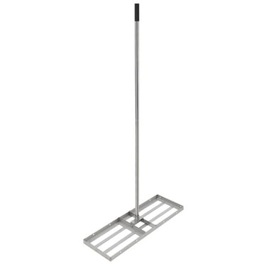 Super 4-Ft Wide Heavy Duty Rake with Extendable 16-ft Long Handle for ...