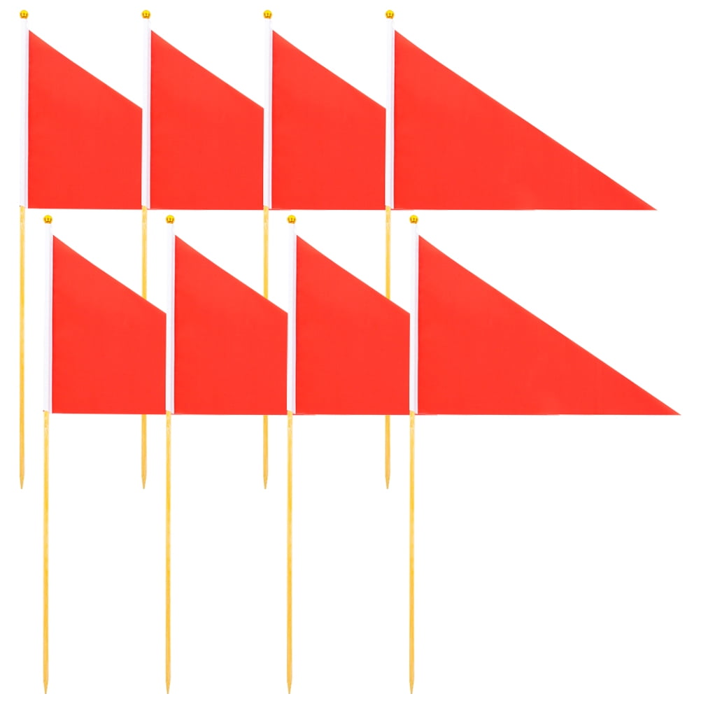 Lawn Marking Flags Utility Sprinkler 8 Pcs Stationery Polyester Tag ...