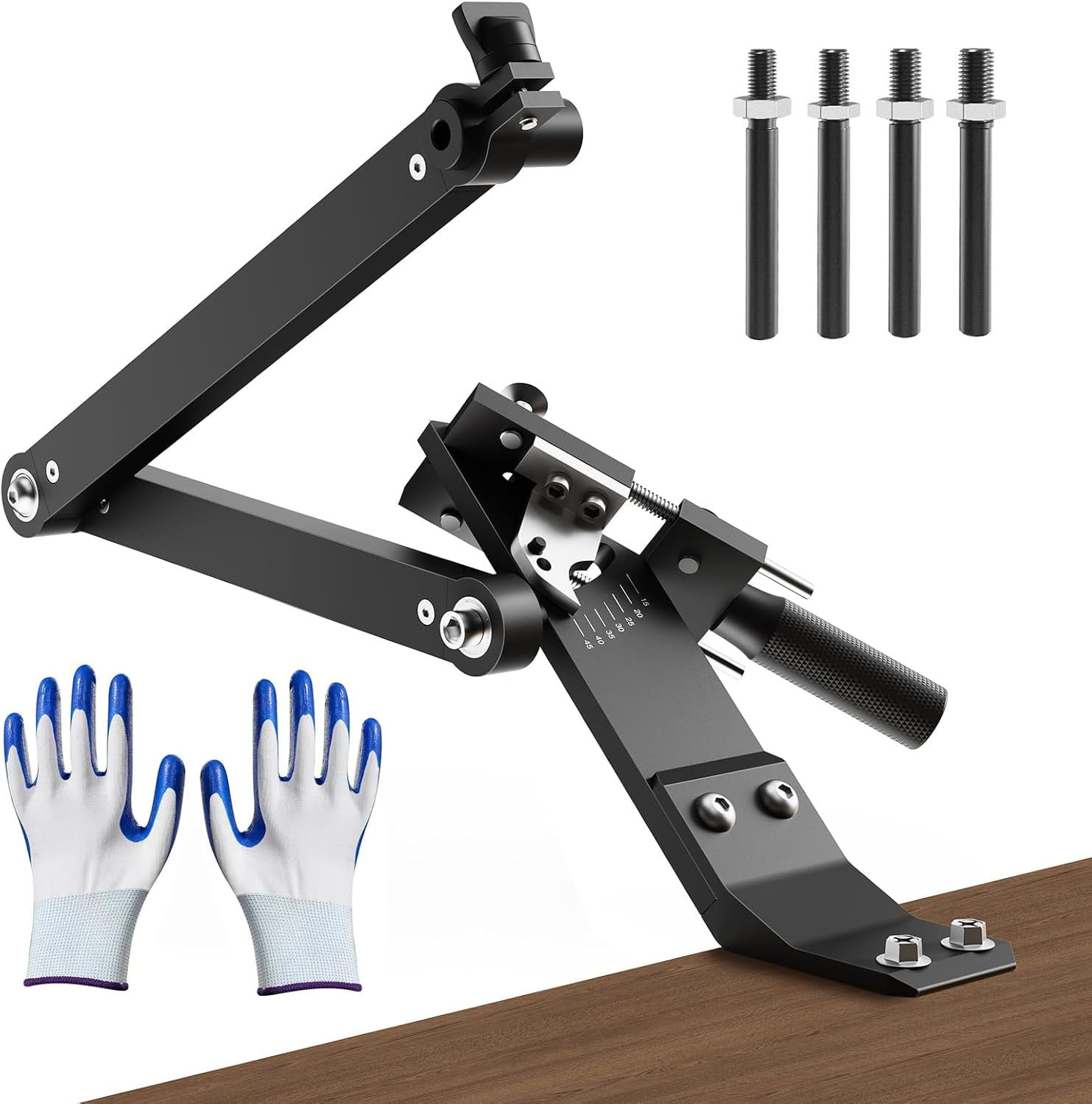 Lawn Mower Blade Sharpener, 15°-45°Adjustable Frame with Ball Bearing ...