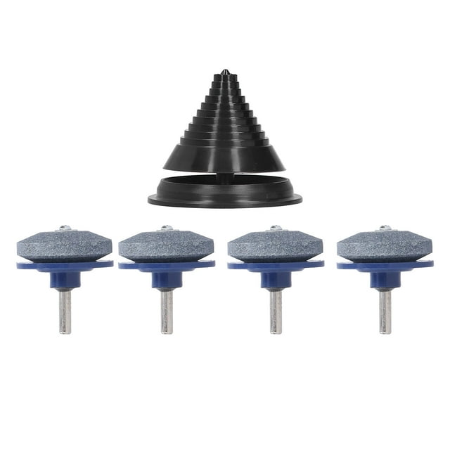 Lawn Mower Blade Sharpener Drill Attachment Kit Balancer Power Hand ...