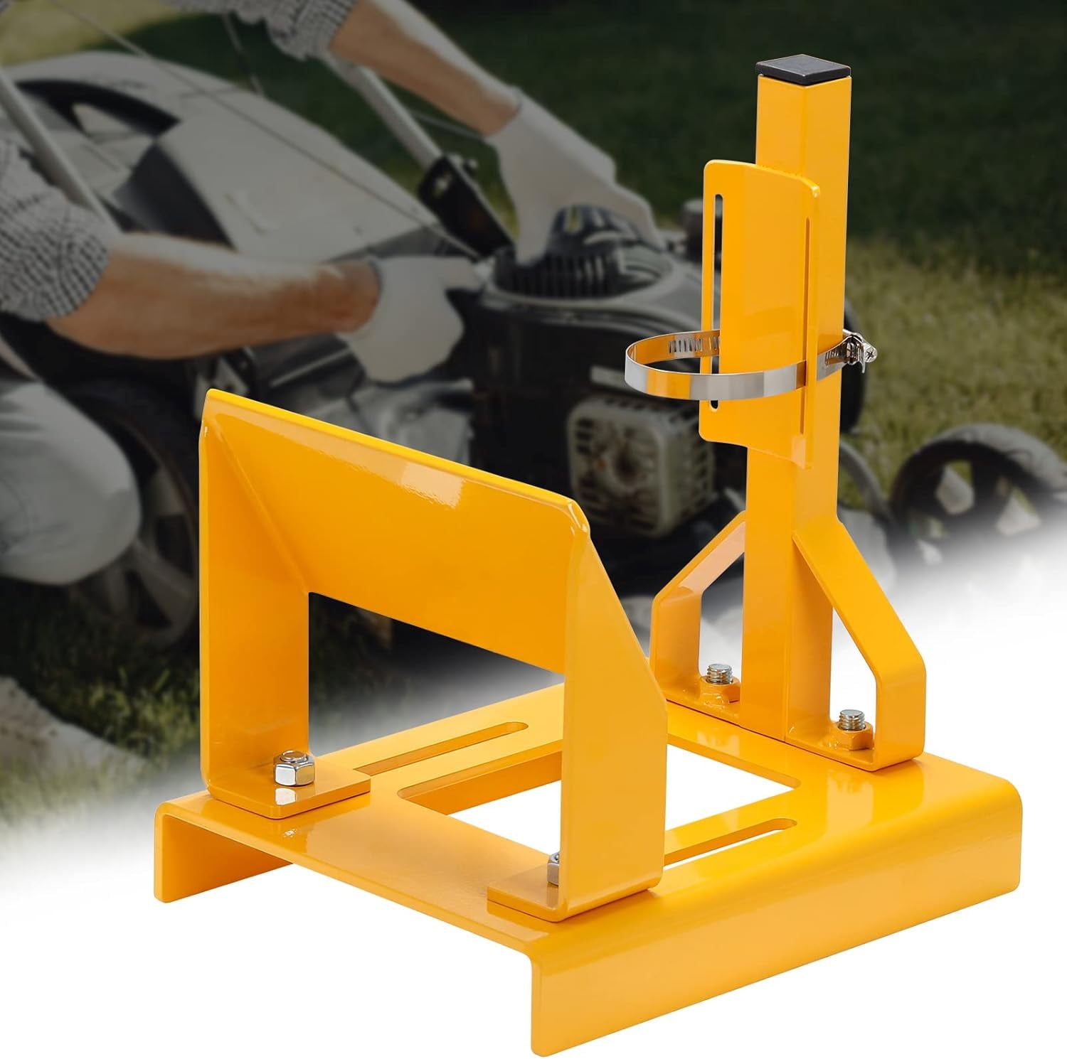 Lawn Mower Blade Sharpener Grinder, 30° Adjustable Bevel Lawn Blade ...