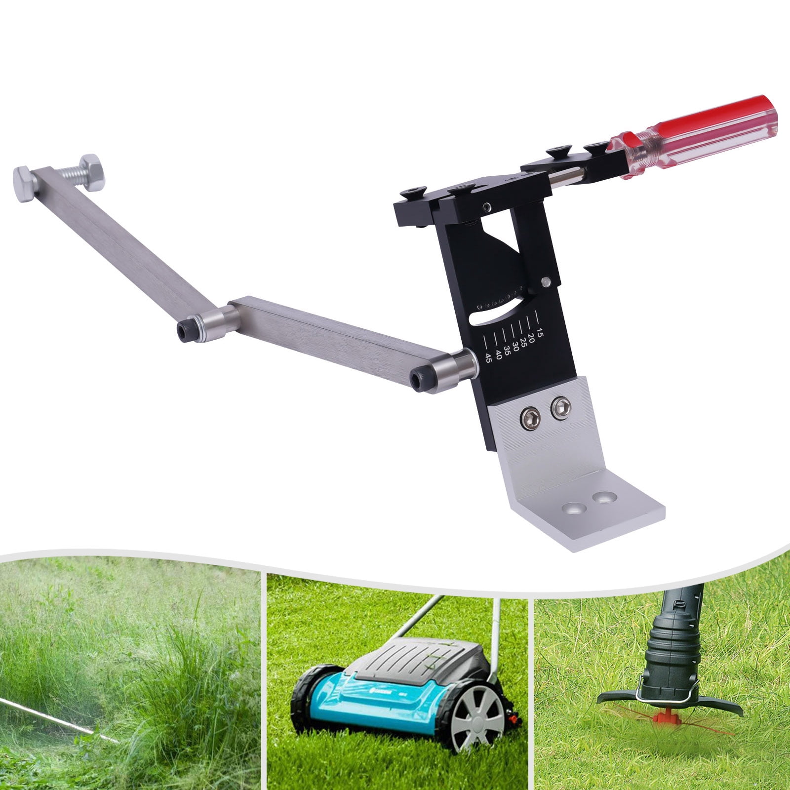 Lawn Mower Blade Sharpener Grinding Attachment, Adjustable Angle 15°-45 ...