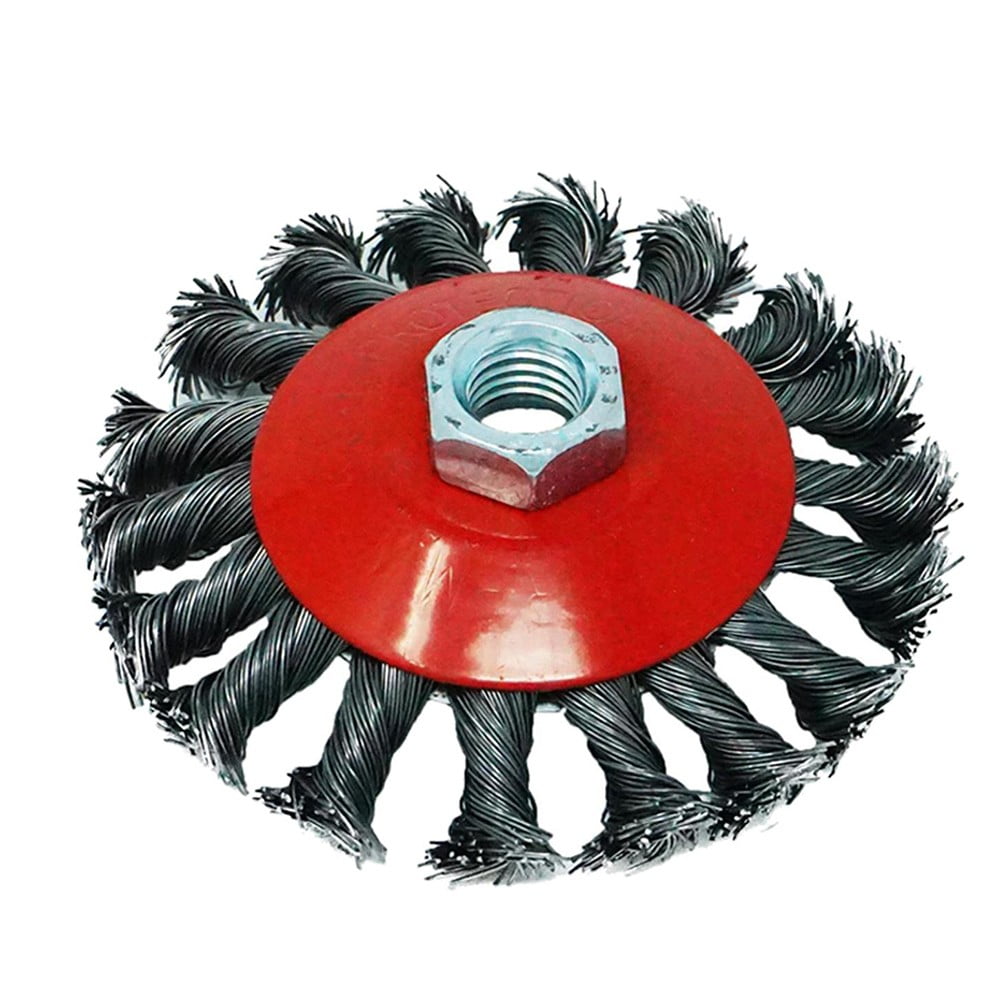 Lawn Mower Bowl Type Twisted Wire Grass Wheel 4 Inch Garden Tool ...