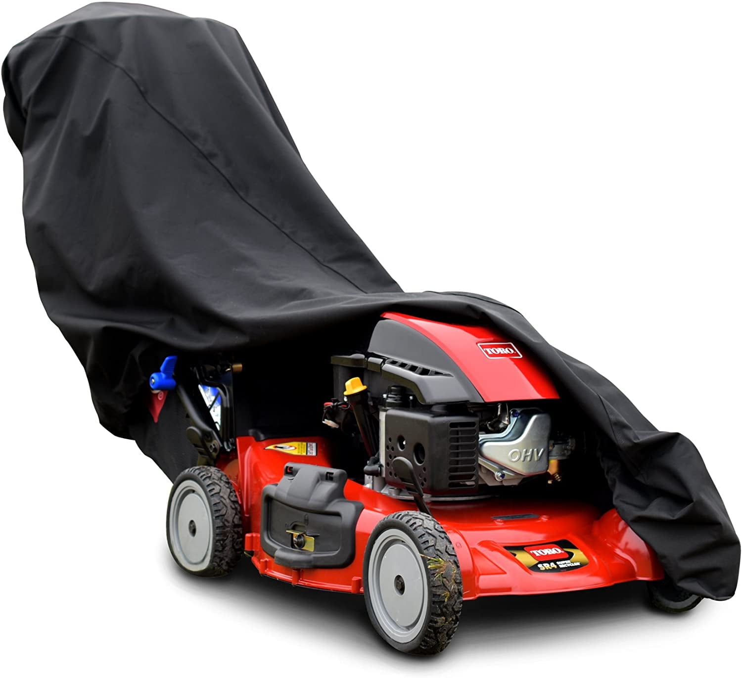 Lawn Mower Covers,Mower Cover with Drawstring,Heavy Duty Polyester ...