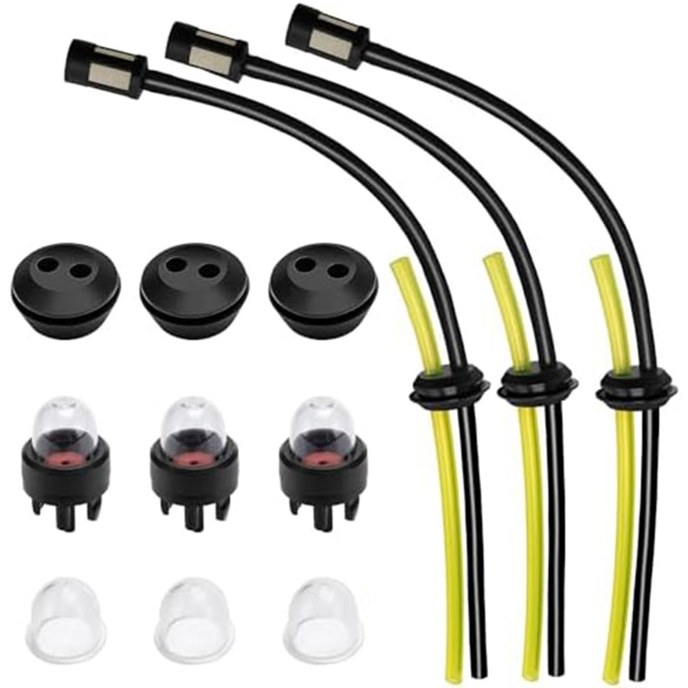 Lawn Mower Fuel Line Repair Kit - 3 Sets with Fuel Pipe Joints, Sealing ...