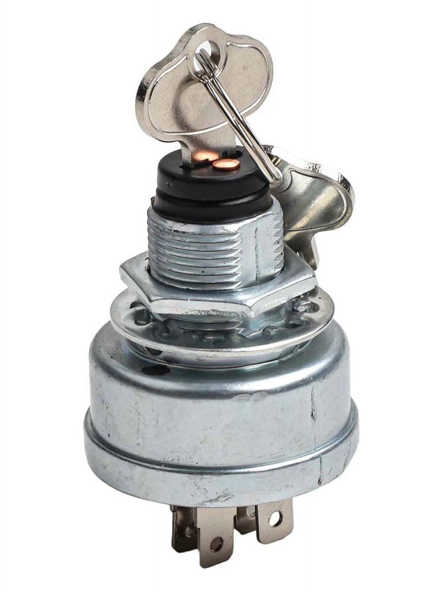 Lawn Mower Ignition Starter Switch 3 Position 5 Terminal 2 Button for ...