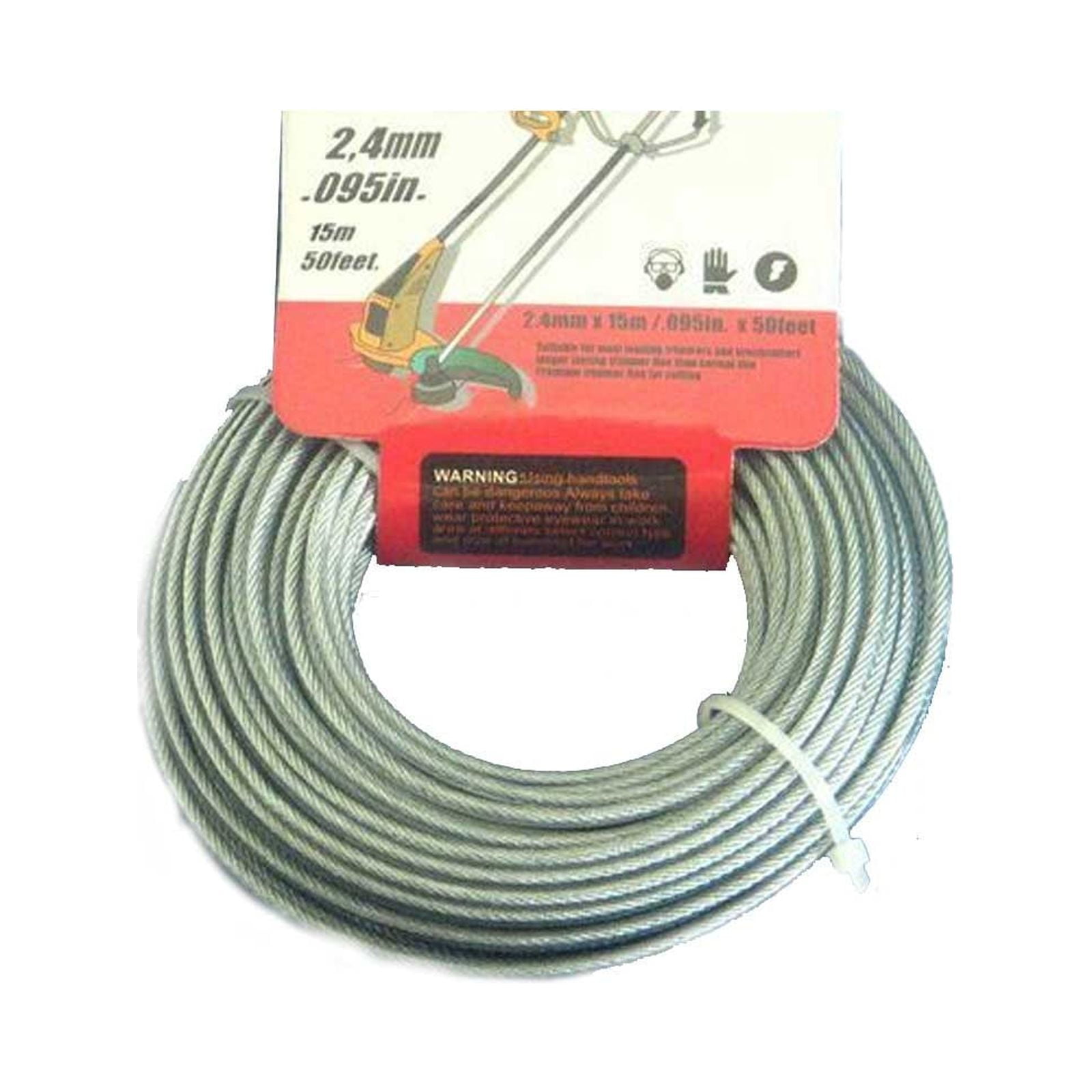 Lawn Mower Parts 15M Mowing Line With Core 2.4Mm Round For Fx-Ps152 ...