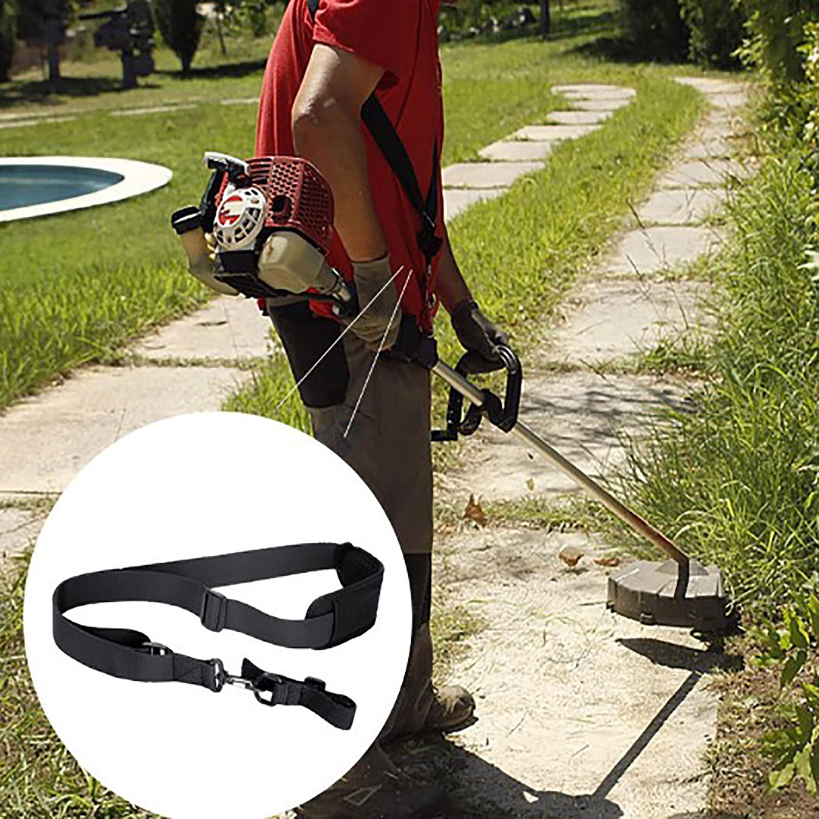 Lawn Mower Shoulder Strap | Universal Adjustable Trimmer Harness ...