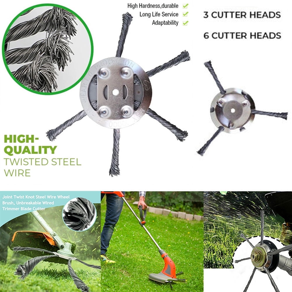 Lawn Mower Steel Wire Grass Trimmer Head Brush Cutter Weed Eater ...