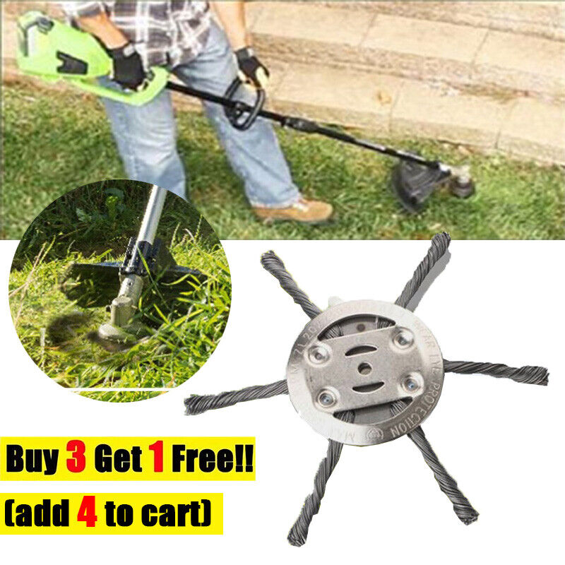 Lawn Mower Steel Wire Grass Trimmer Head Brush Cutter Weed Eater ...