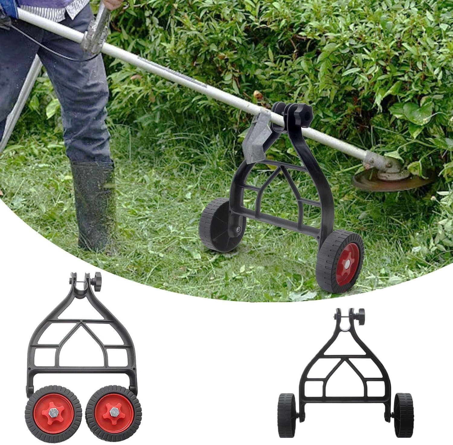 Lawn Mower Support Wheel Support Wheels For Weed Trimmer String Trimmer Support Wheels ...