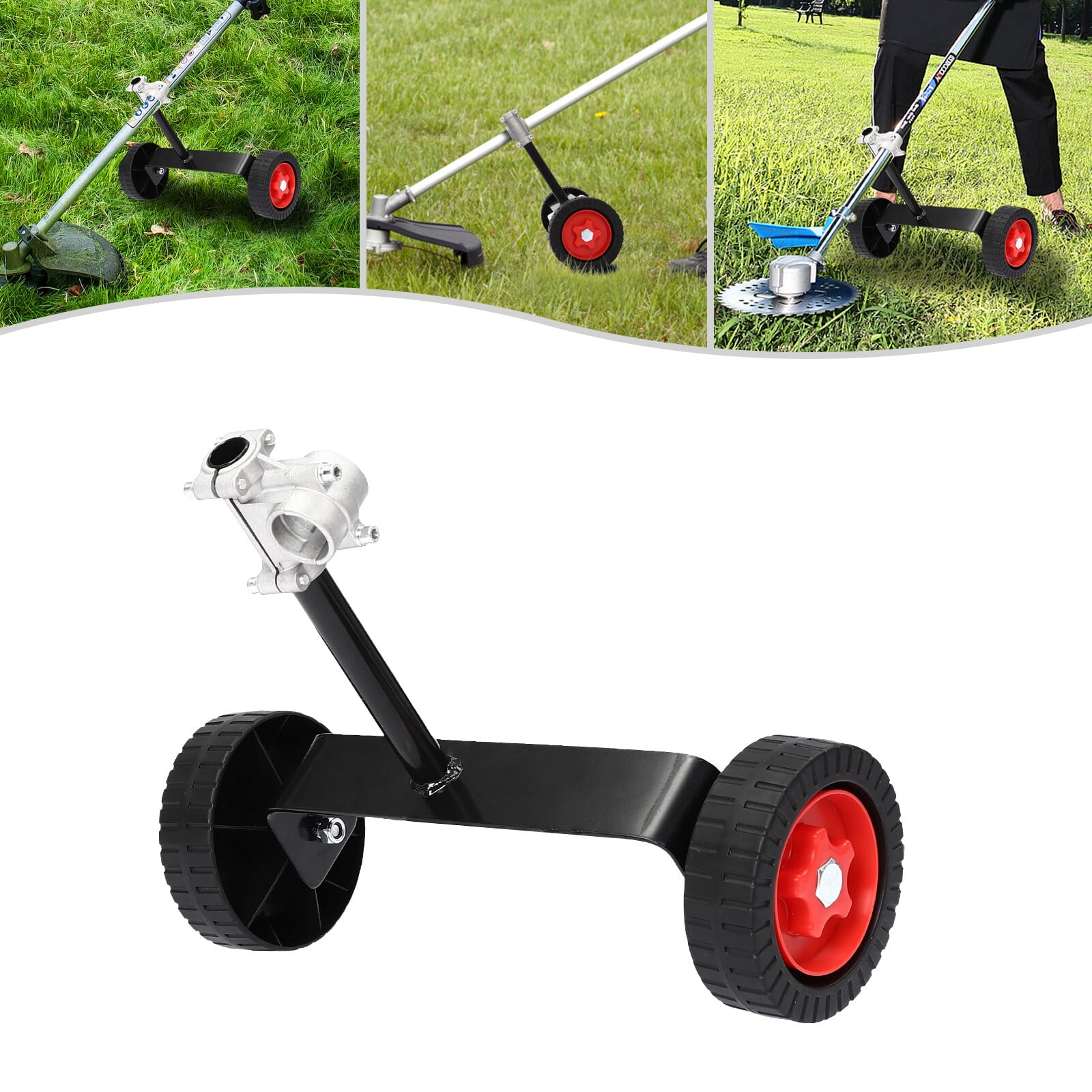 Lawn Mower Wheel Set Portable Grass String Trimmer Wheels Weed Trimmer ...