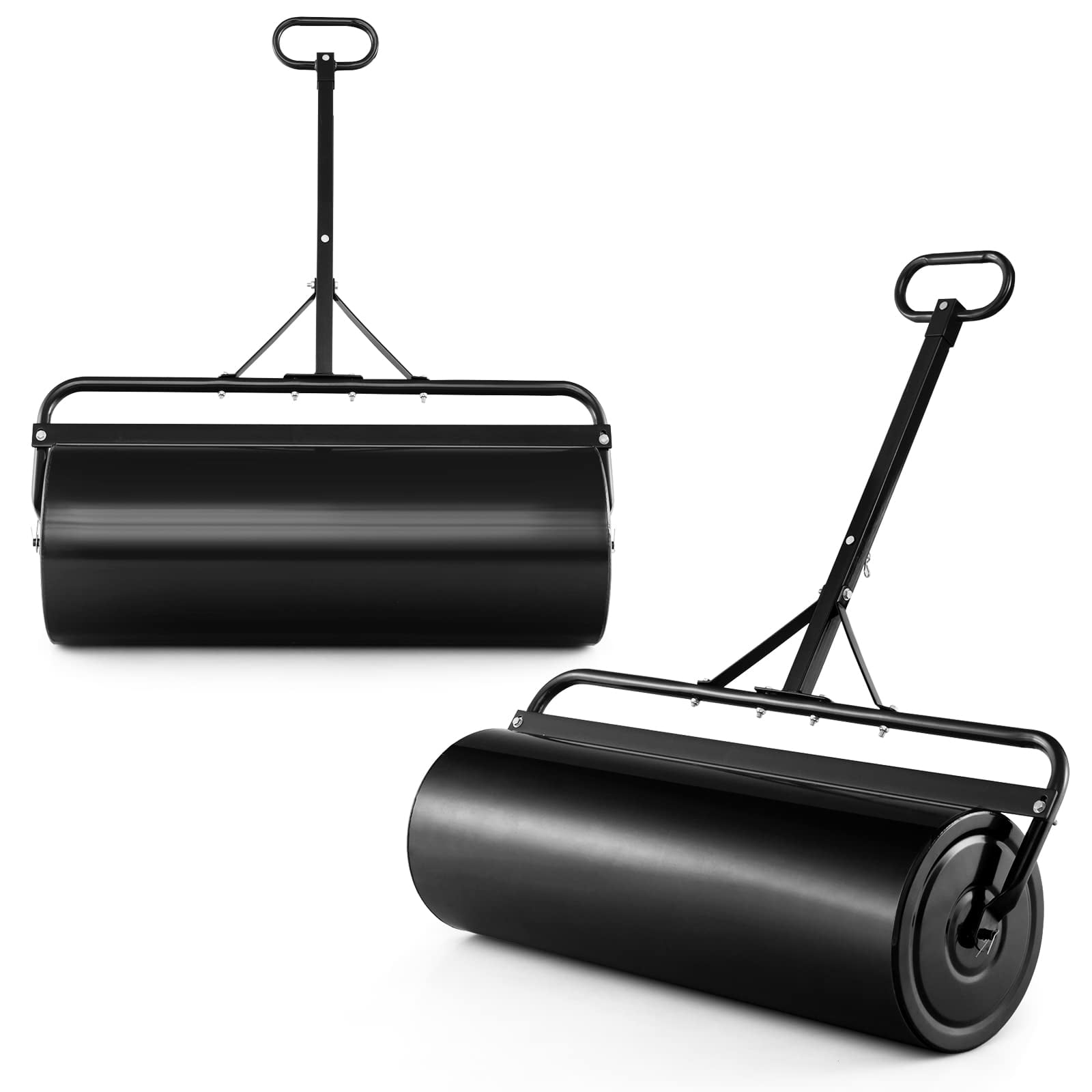 Lawn Roller 30 Gallon Push Tow Behind, Heavy Duty Yard Roller for ...