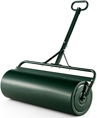 Lawn Roller, 30 Gallons/113 L Manual & Tow-Behind Steel Sod Roller ...