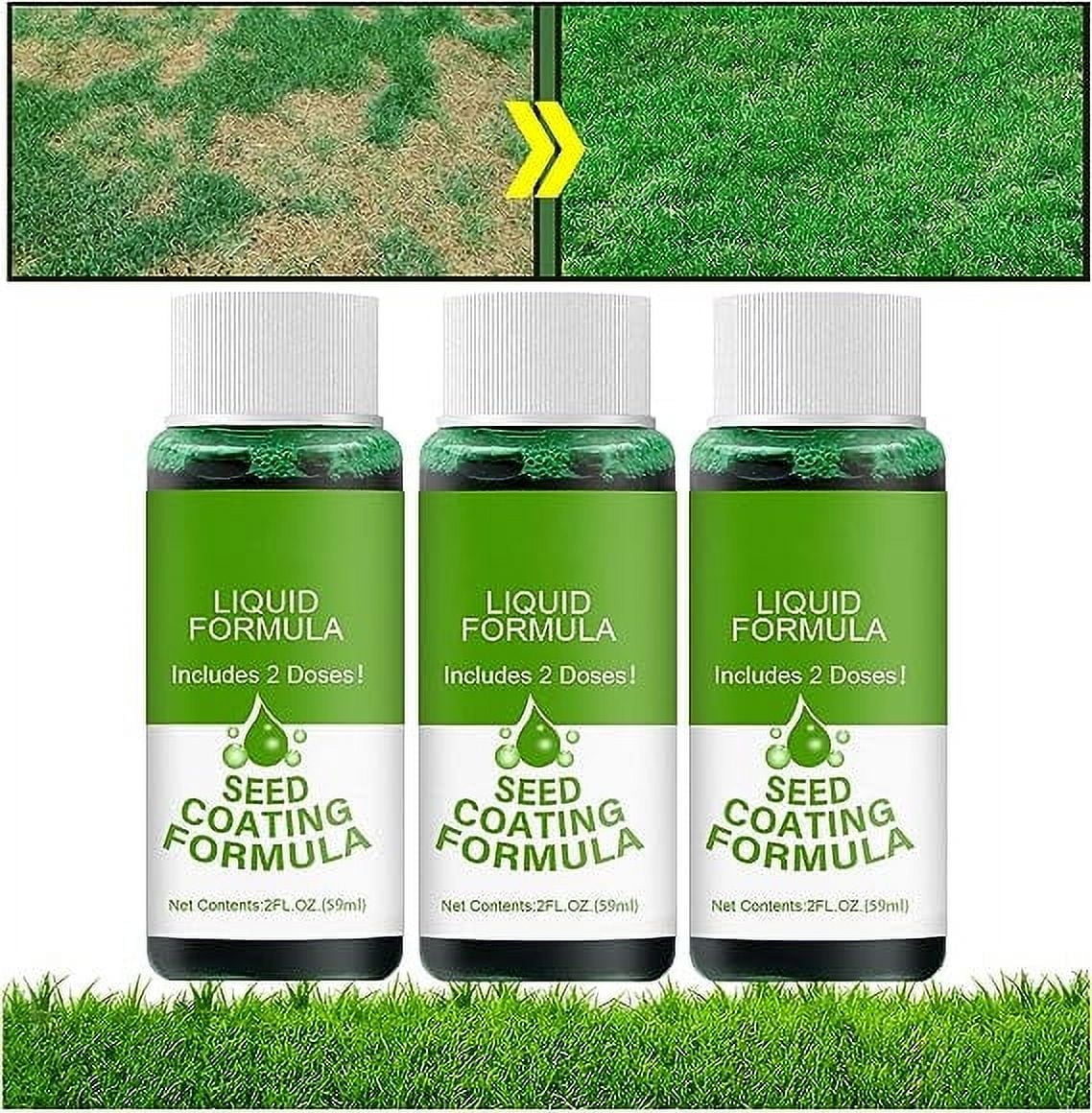 Lawn Solution, Cowboy Green Grass Seed Spray,Liquid Hot Liquid Seeding ...
