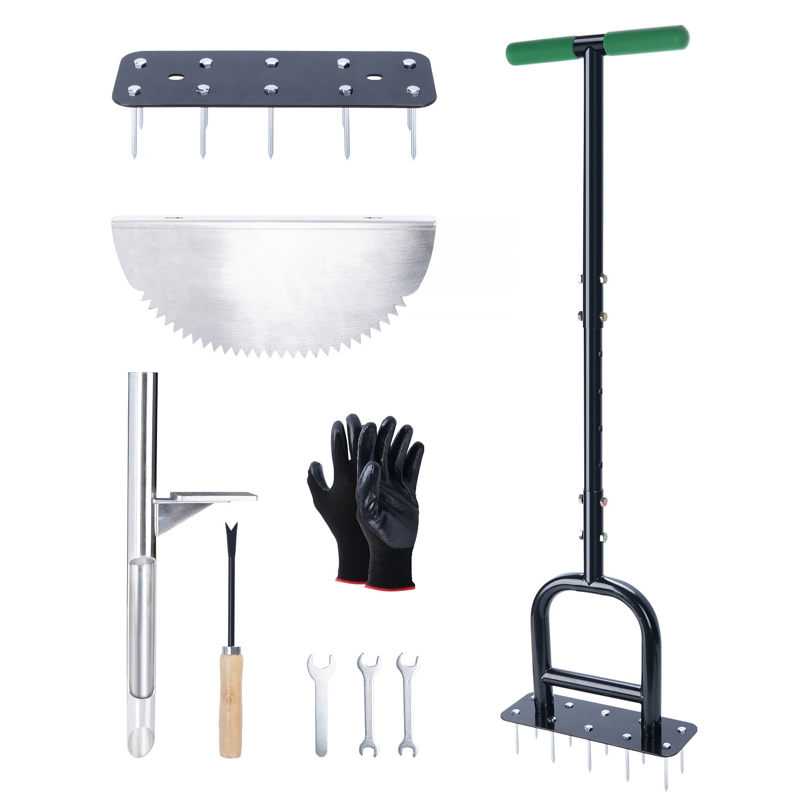 Lawn Aerator Spike 3in1 with 10 Iron Spikes for Garden, Premium Garden ...