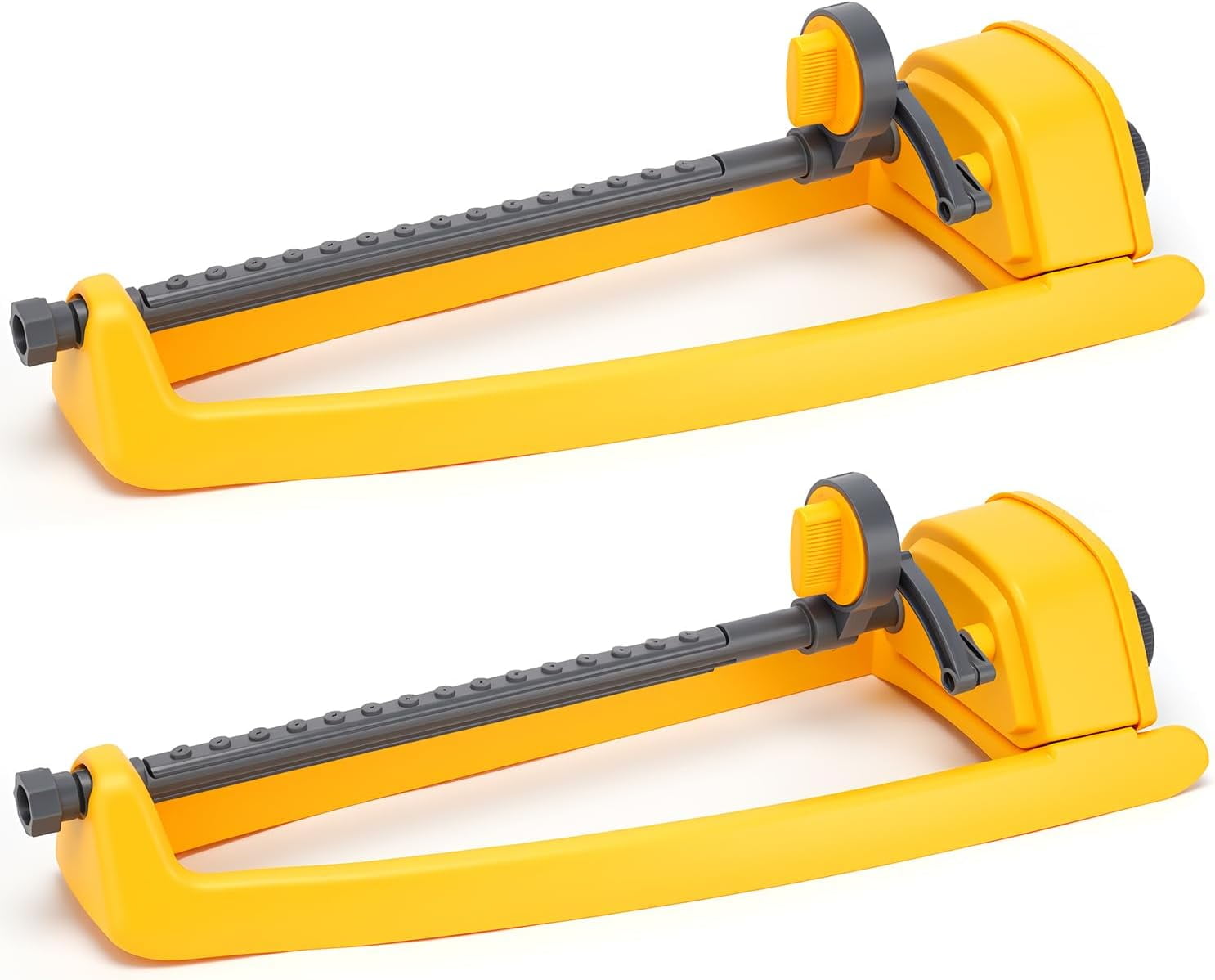 Lawn Sprinkler, 2 Pack Garden Oscillating Sprinkler for Yard Covers up ...