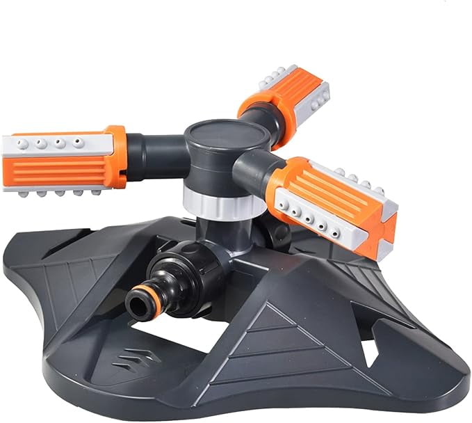 Lawn Sprinkler, 360 Degree Automatic 3 Arm Rotating Sprinklers ...