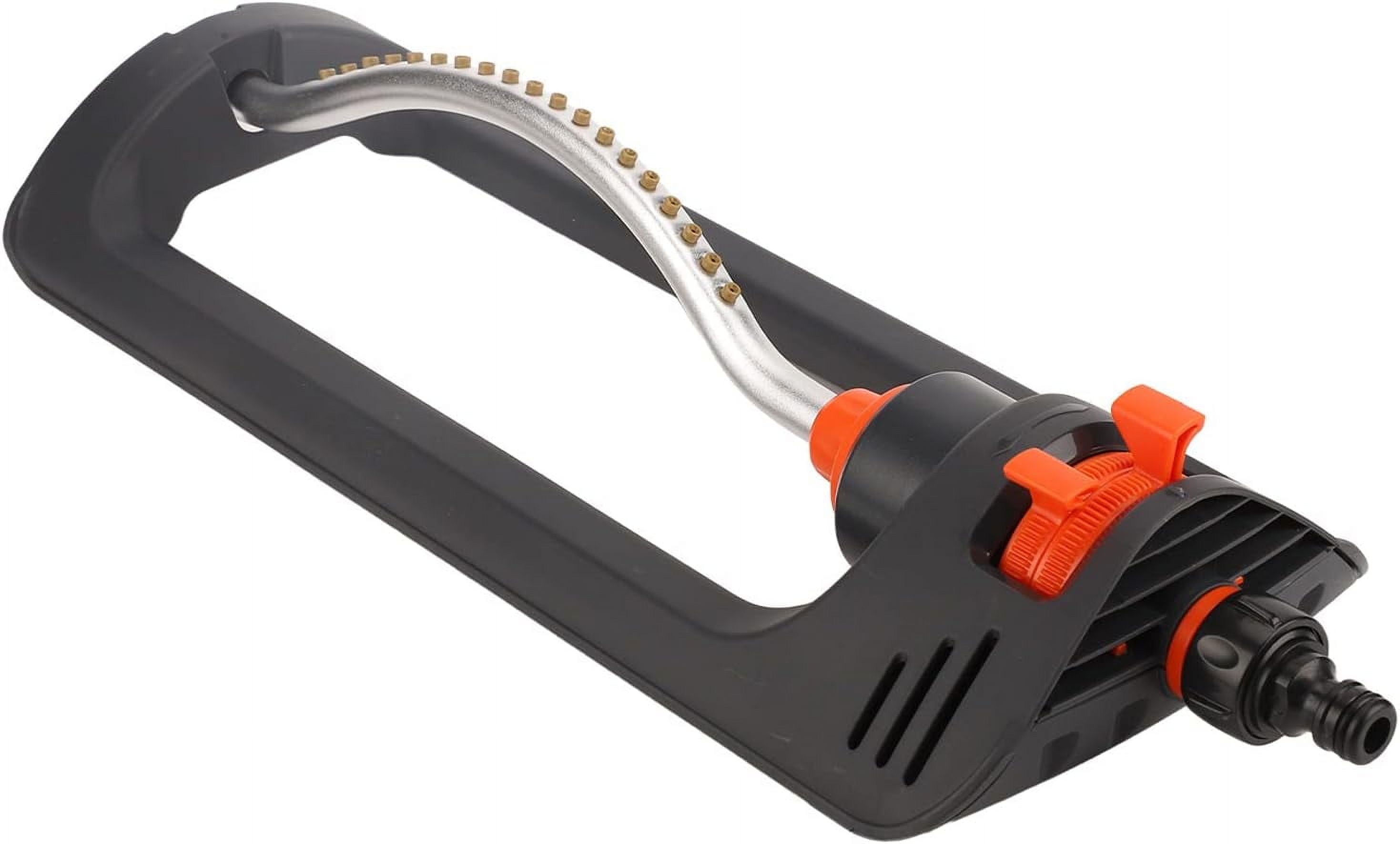 Lawn Sprinkler, Metal Oscillating Sprinkler with 19 Brass Nozzles 4 ...