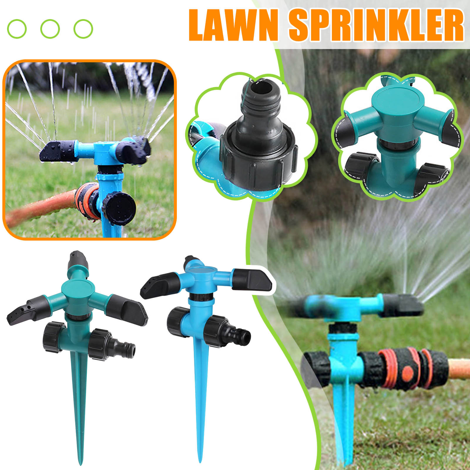 Lawn Sprinkler for Yard, Garden Water Sprinklers for Lawn, Yard ...