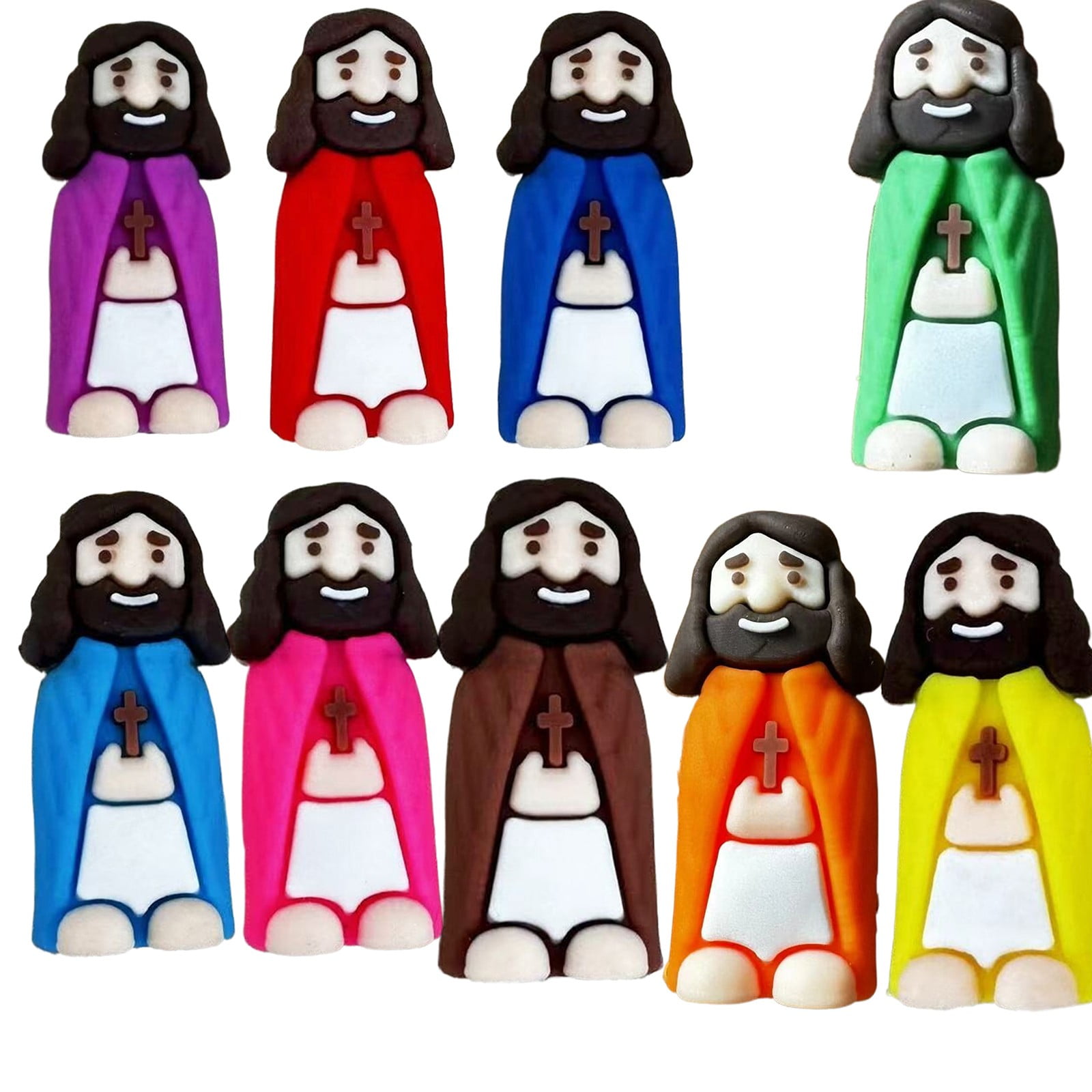 Lawn Statues Cabilock Mini Figurines 24pcs Random Color Toys Little ...