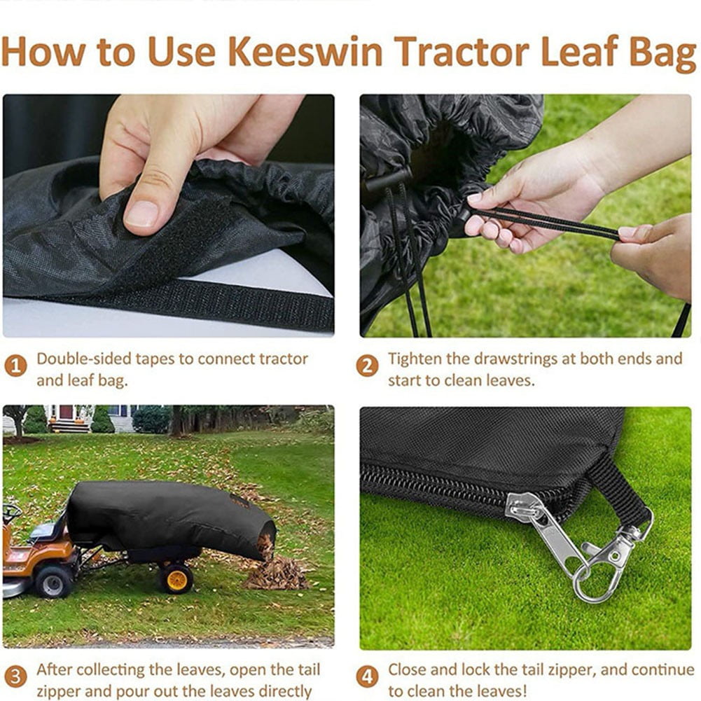 Lawn Tractor Grass Catcher Bag | Upgraded leaf bag with Large Vent on ...