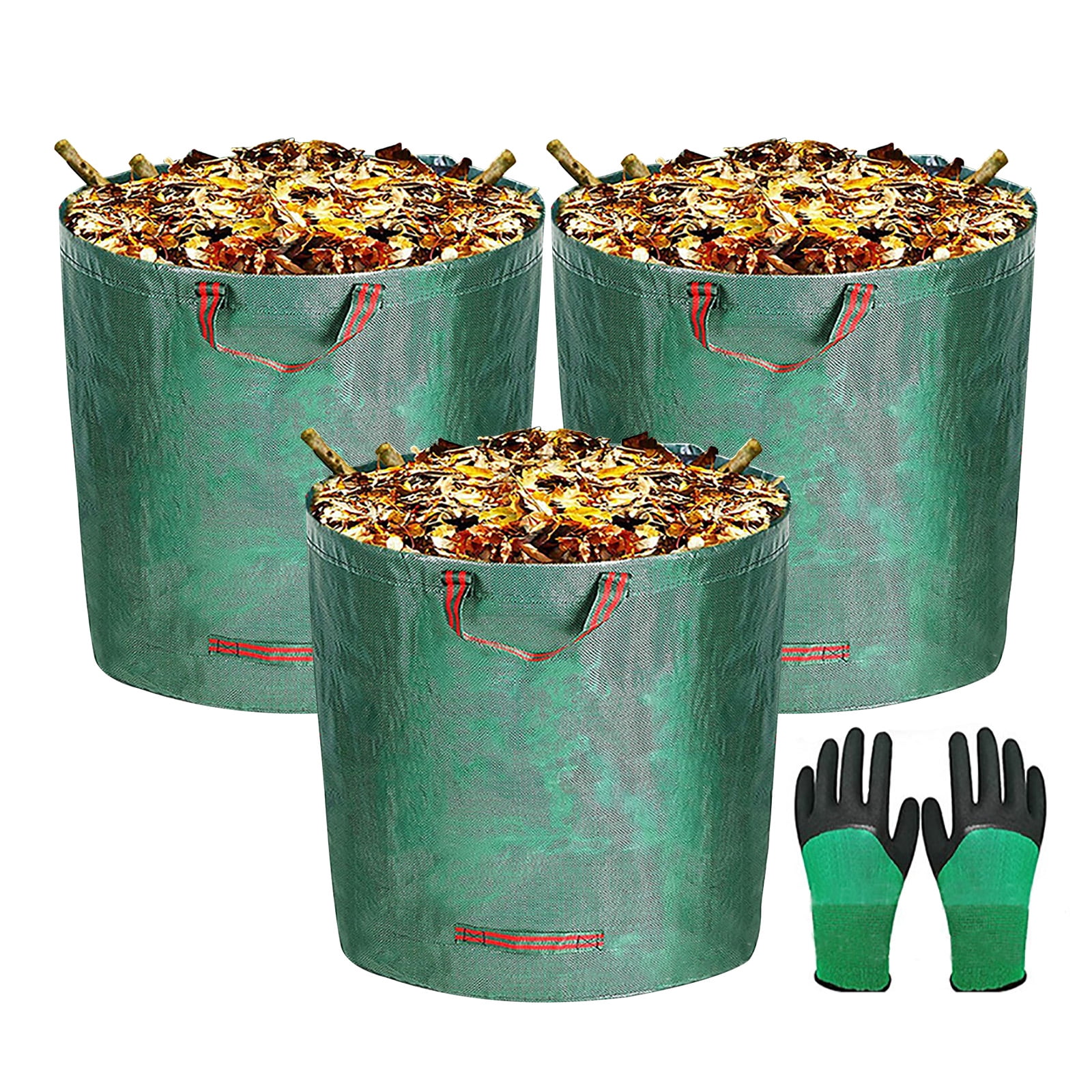 Lawn Trash Basket Eaf Weed Collection Bag Garden Garbage Bags Gardening ...