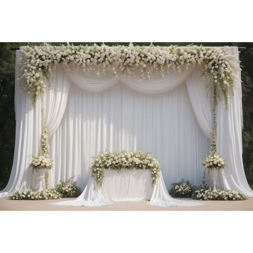 Lawn Wedding Ceremony Backgrounds For Photography Outdoor Feather Party ...