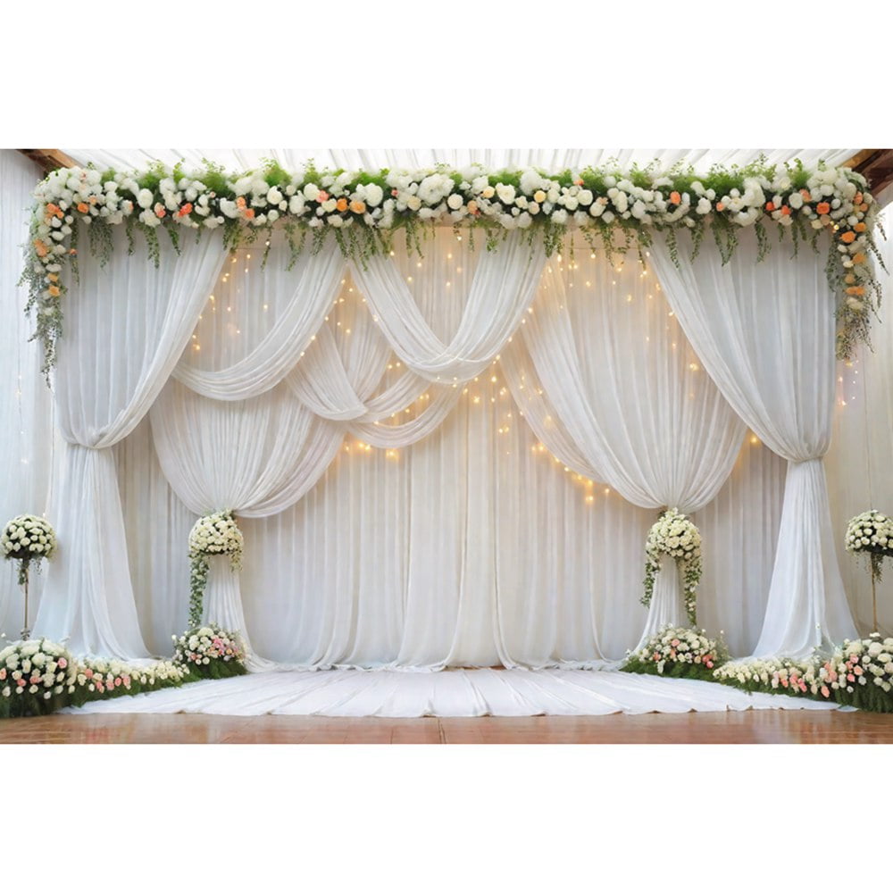 Lawn Wedding Ceremony Backgrounds For Photography Outdoor Feather Party ...