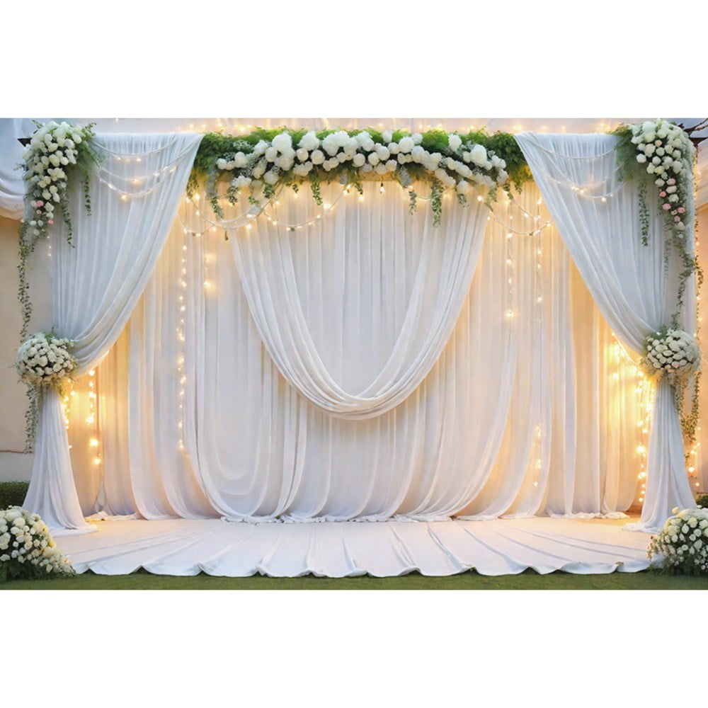 Lawn Wedding Ceremony Backgrounds For Photography Outdoor Feather Party ...