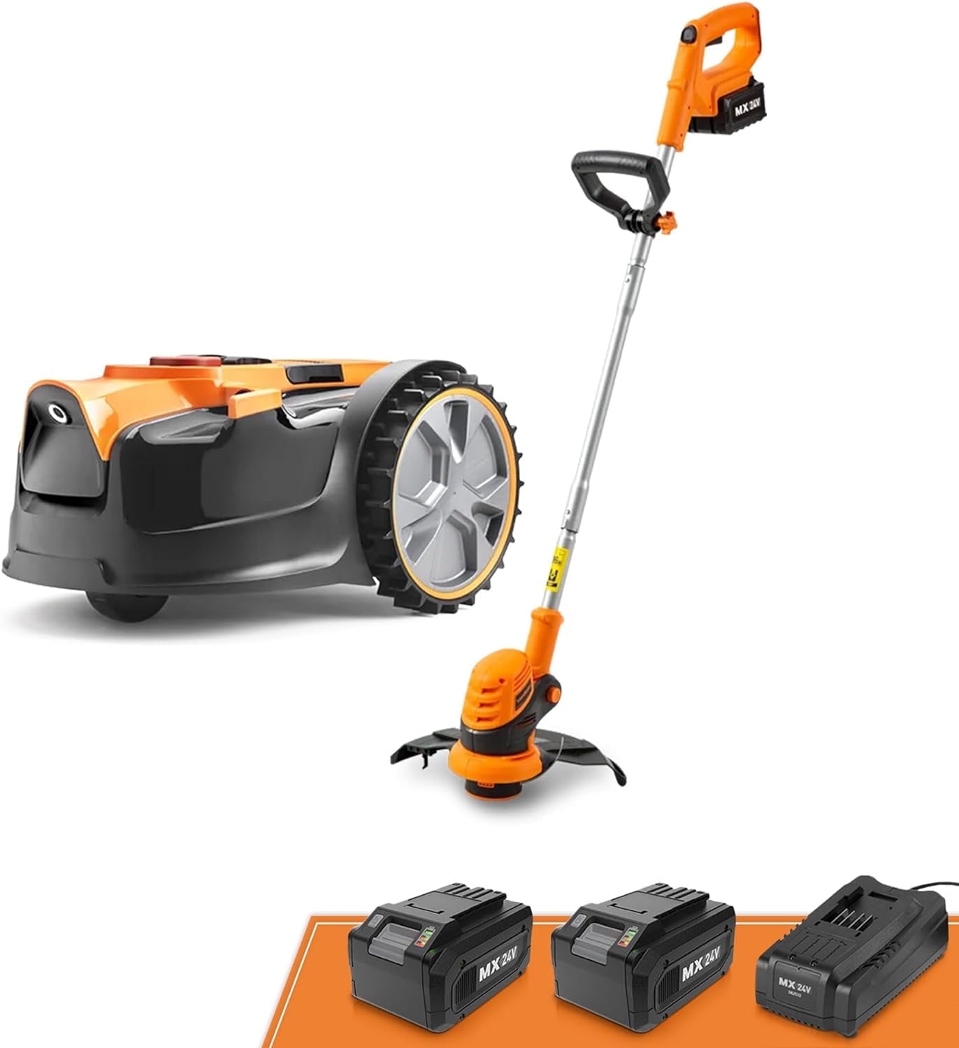 LawnMaster OcuMow™ Robot Lawn Mower with Cordless 24V MAX 10” Grass ...