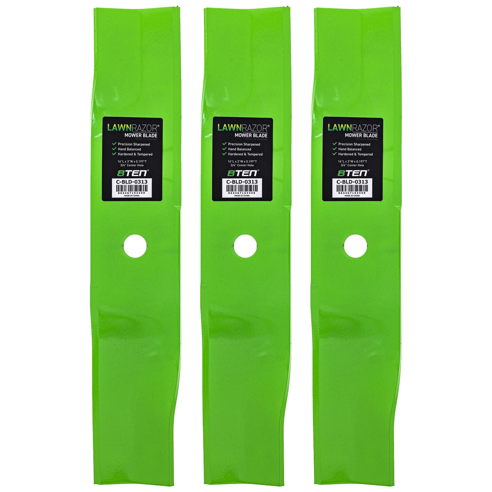 LawnRAZOR 16-Inch Mulching Blade Set for Cub Cadet Z-Force - 3 Pack ...