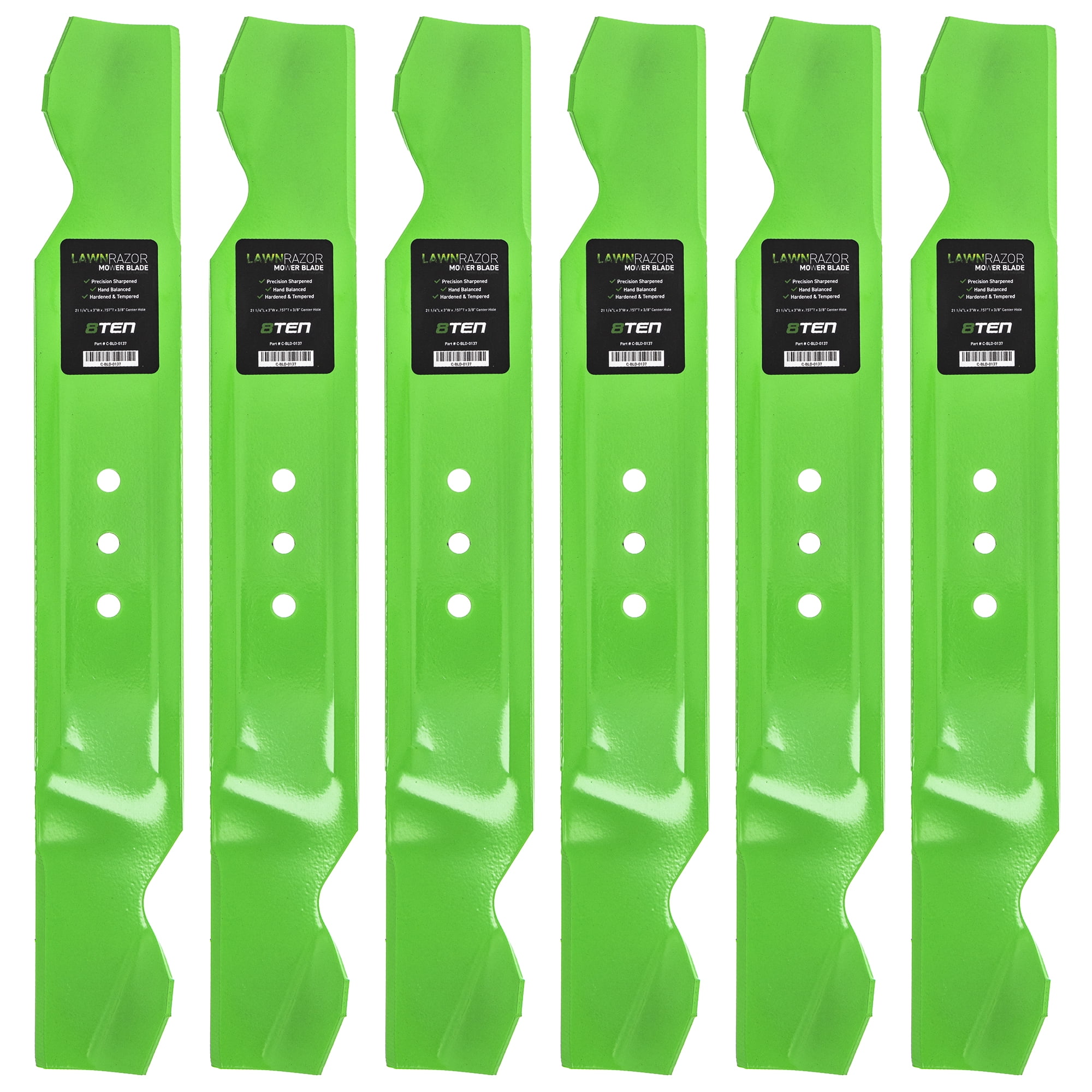 LawnRAZOR Mulching Blade Set for MTD Cub Cadet 42 inch 942-0538 6 Pack ...