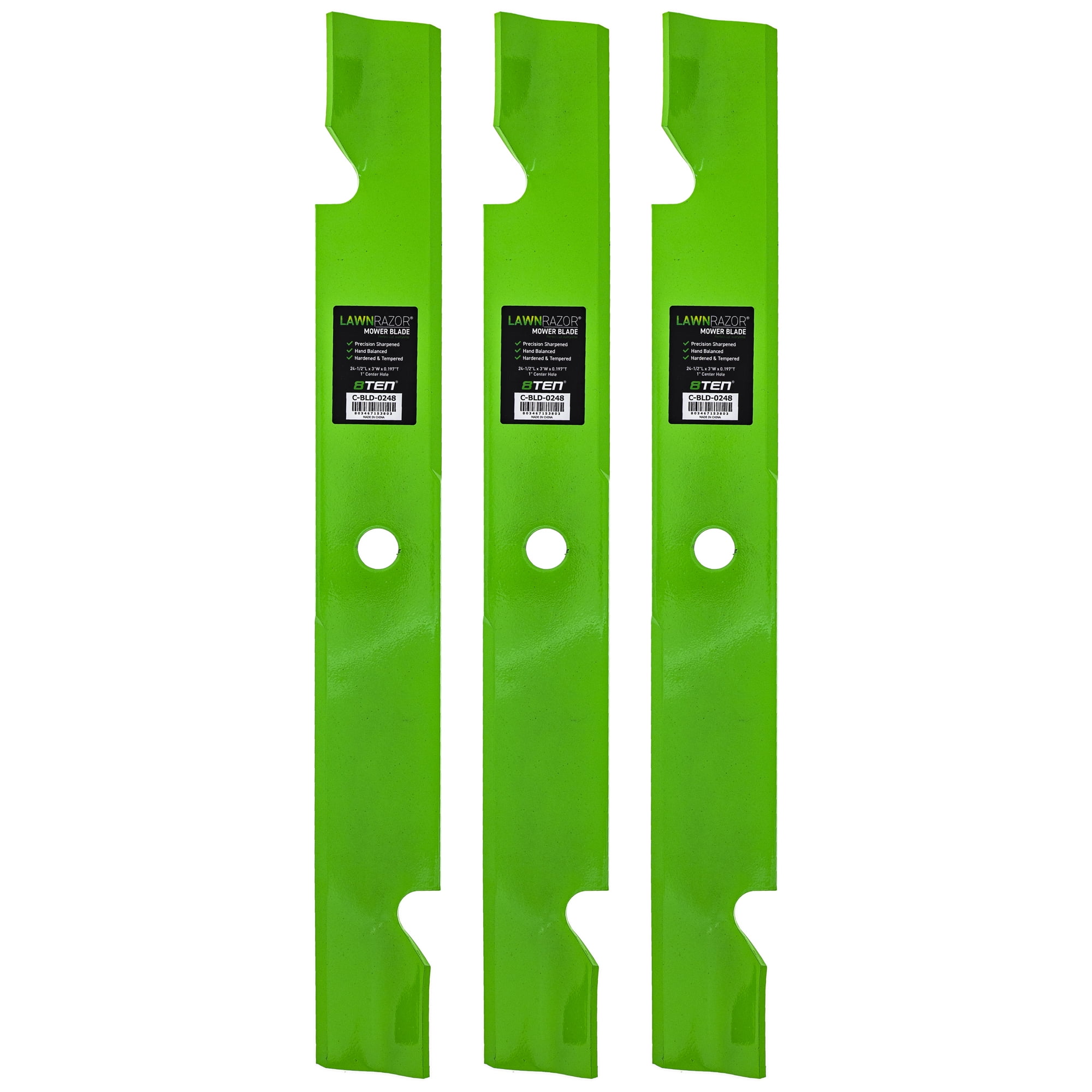 LawnRAZOR High Lift Blade for Exmark 72 Inch Deck, 3 Pack, Compatible ...