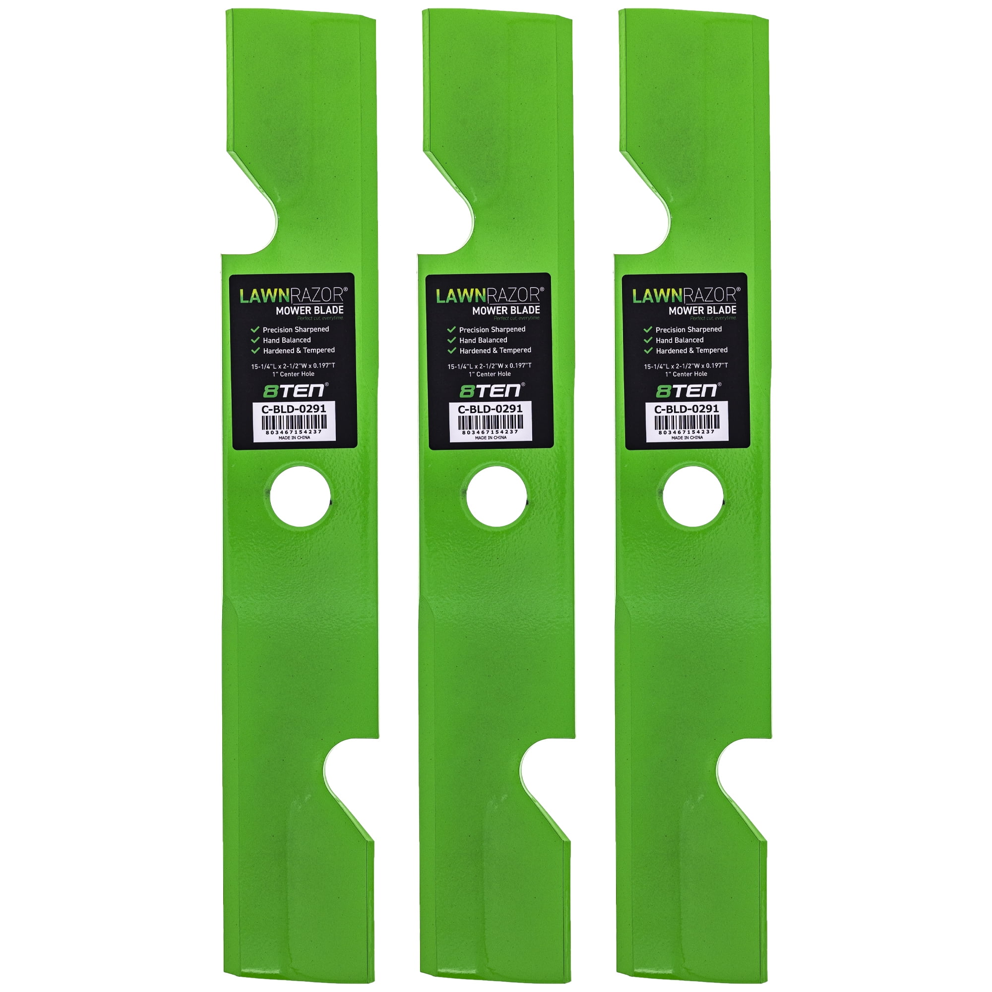 LawnRAZOR High Lift Blade for Exmark 44 inch Deck, 103-6400, 3 Pack ...