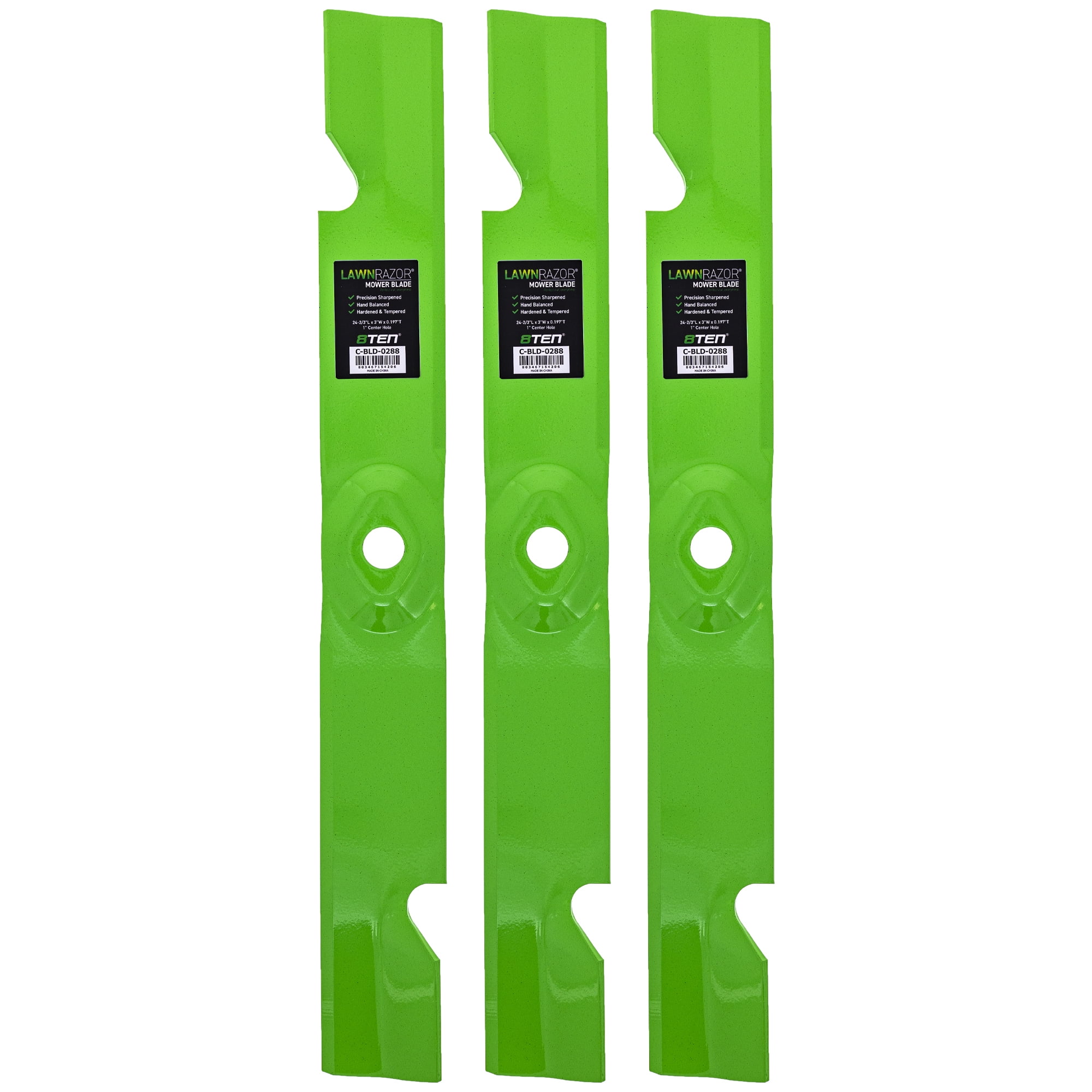 LawnRAZOR Blade for Exmark 72 inch Deck 109-6465 Notched High Lift 3 ...